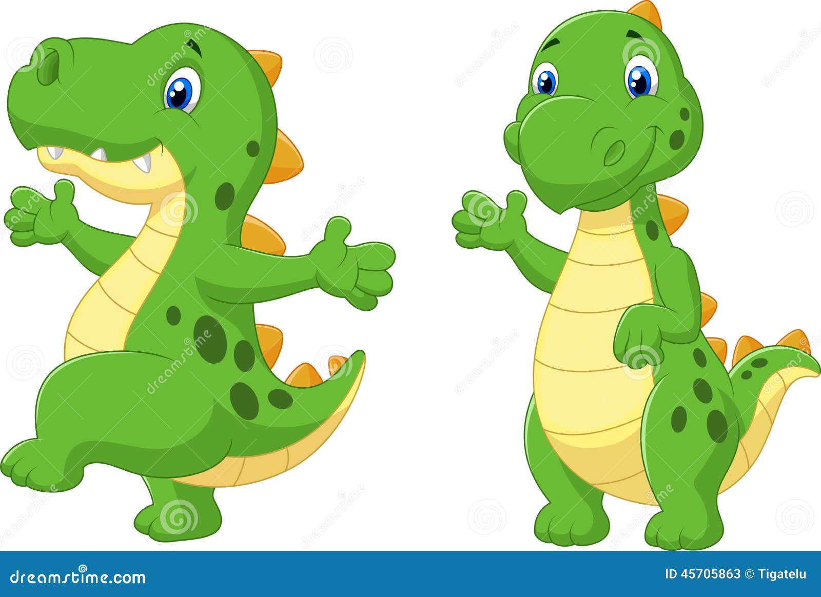 Cute Dinosaur Cartoon Stock Vector - Image: 45705863