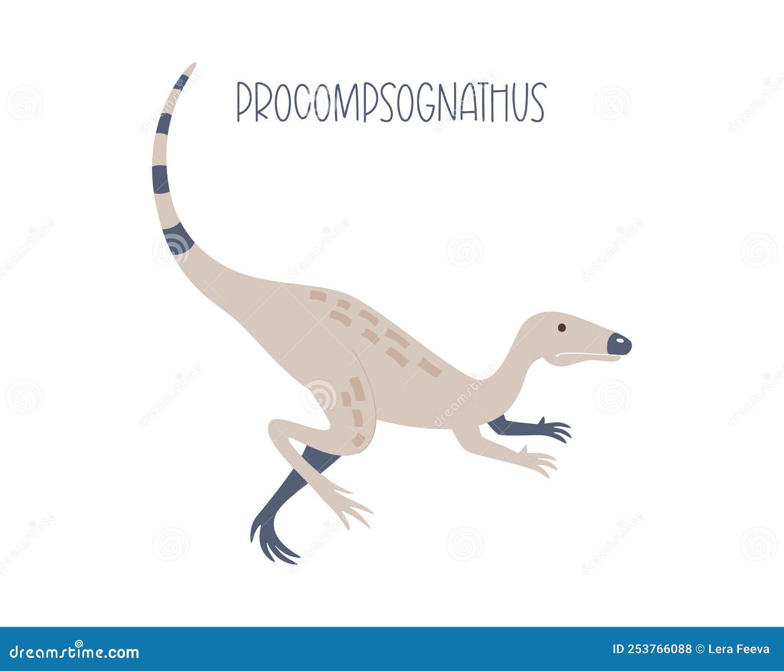 Dinosaur Procompsognathus Stock Illustrations – 7 Dinosaur ...