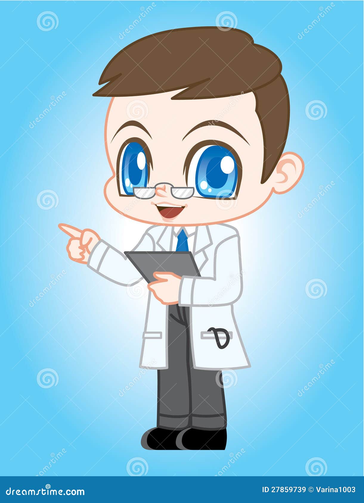 Cute doctor stock vector. Illustration of work, character - 27859739