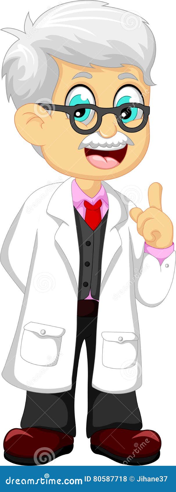 Cute Doctor Cartoon Pointing Stock Illustration - Illustration of ...