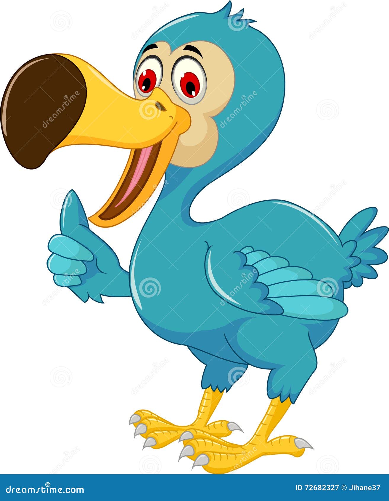 The Dodo Bird Creating List Of Things To Do. Vector Illustration ...