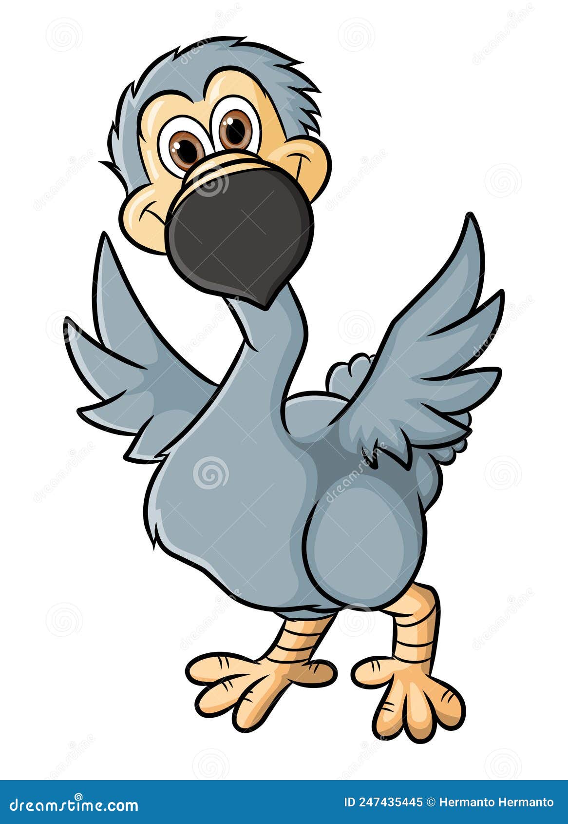 The Cute Dodo Bird is Posing and Looking at Camera Stock Vector ...
