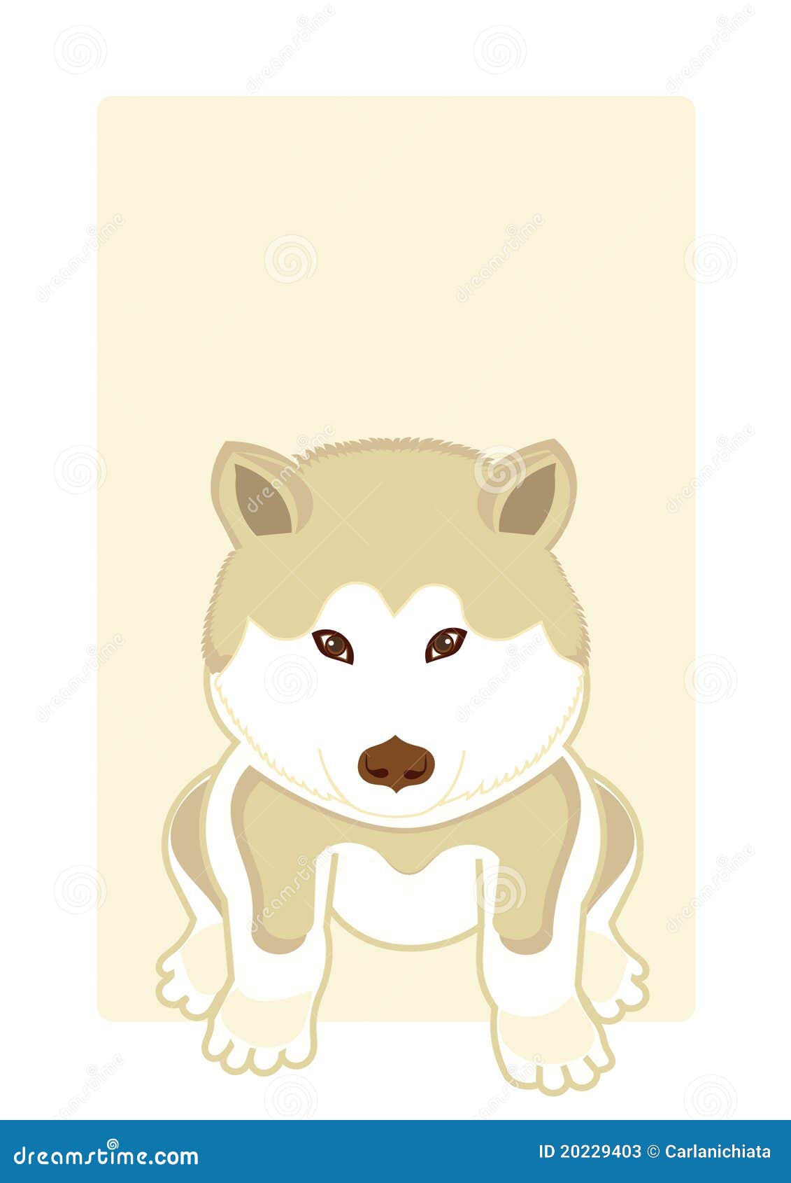 Akita Inu Breed Dog Icon, Flat, Cartoon Style. Cute Puppy Isolated On ...