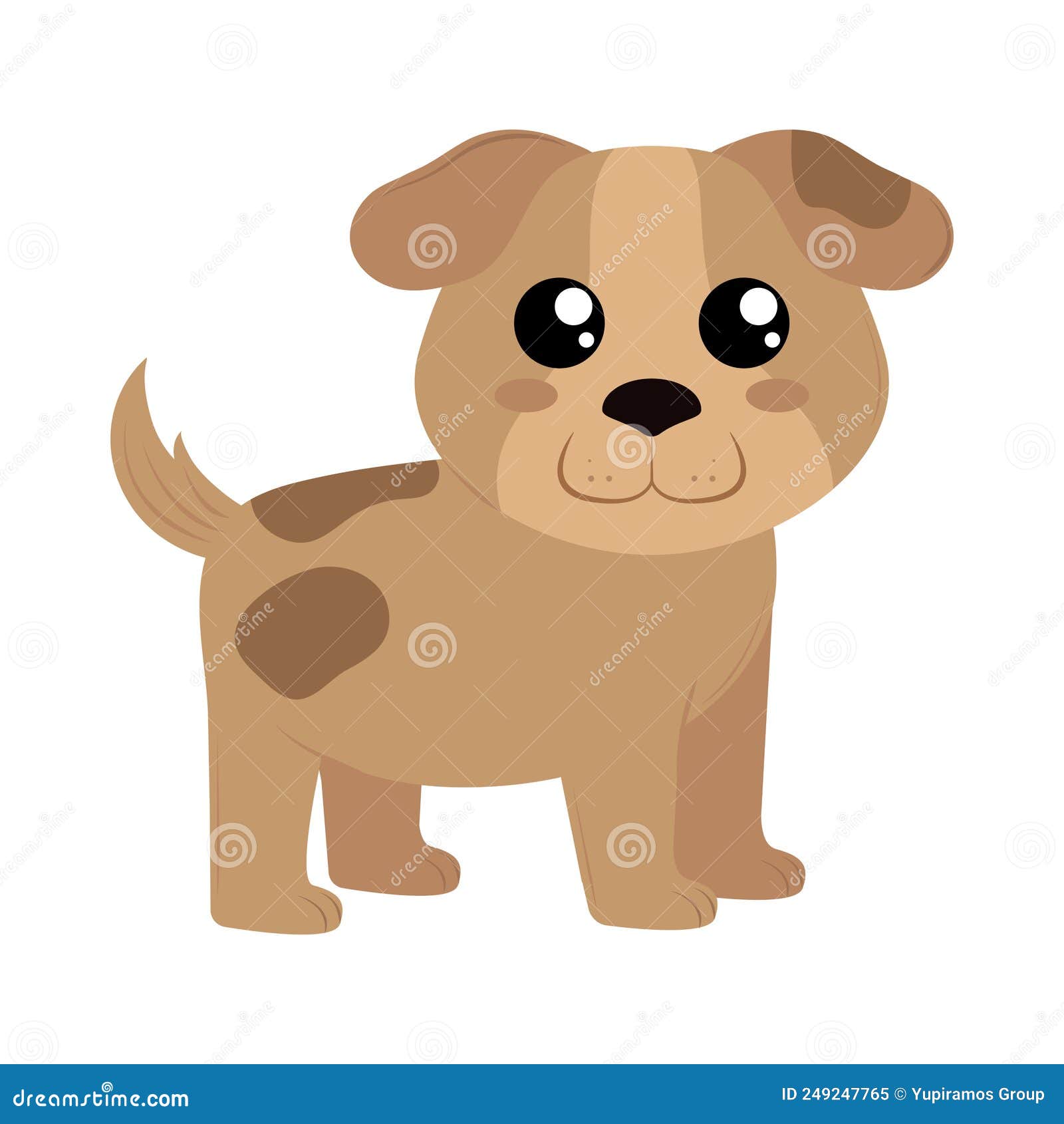 Cute dog icon stock vector. Illustration of portrait - 249247765
