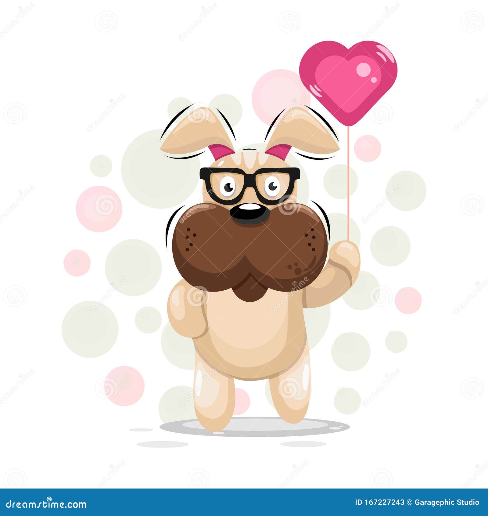 Cute Dog Mascot Cartoon Design Vector Stock Illustration - Illustration ...