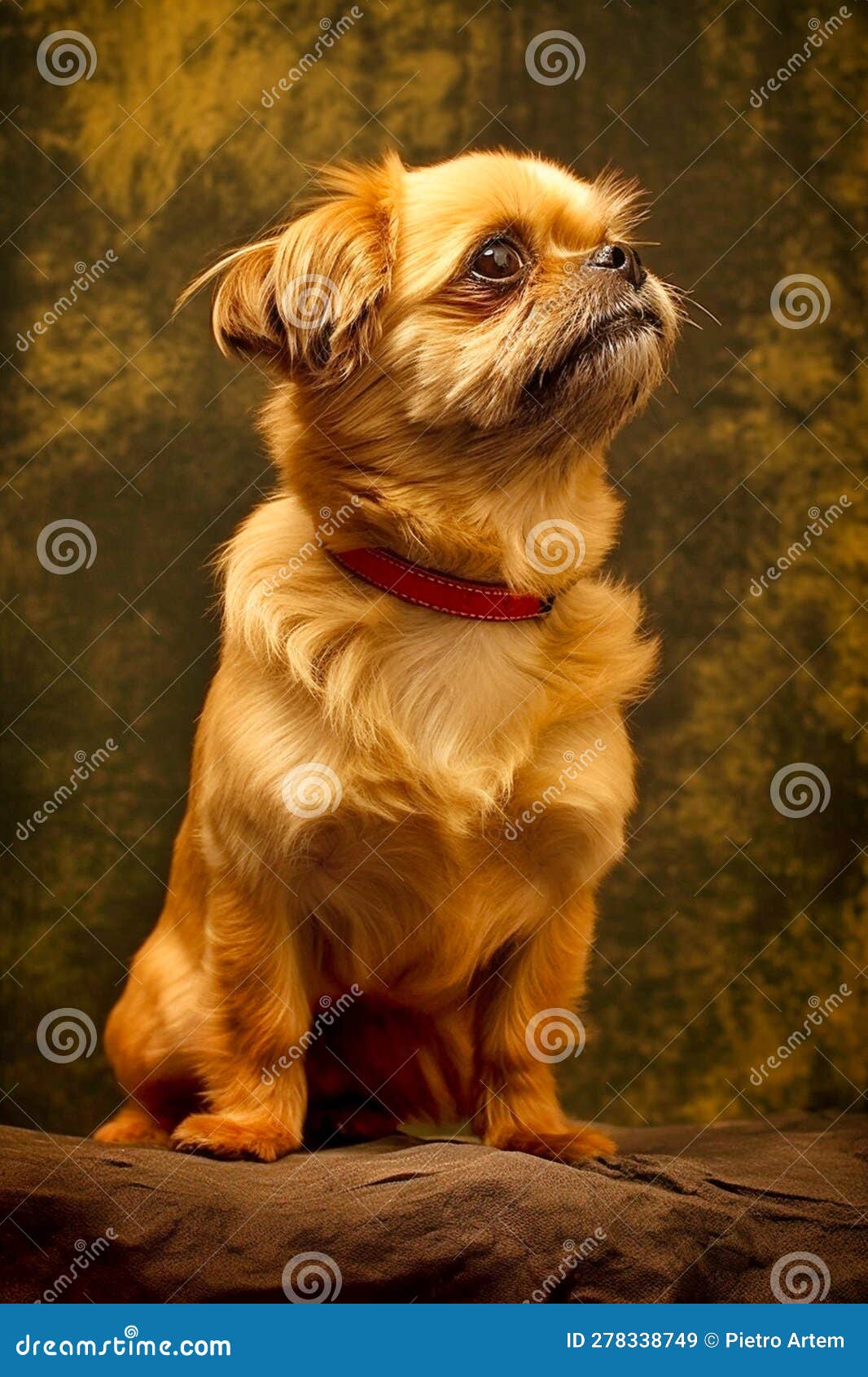 A Cute Dog Side View Full Length, Generative AI Stock Illustration ...