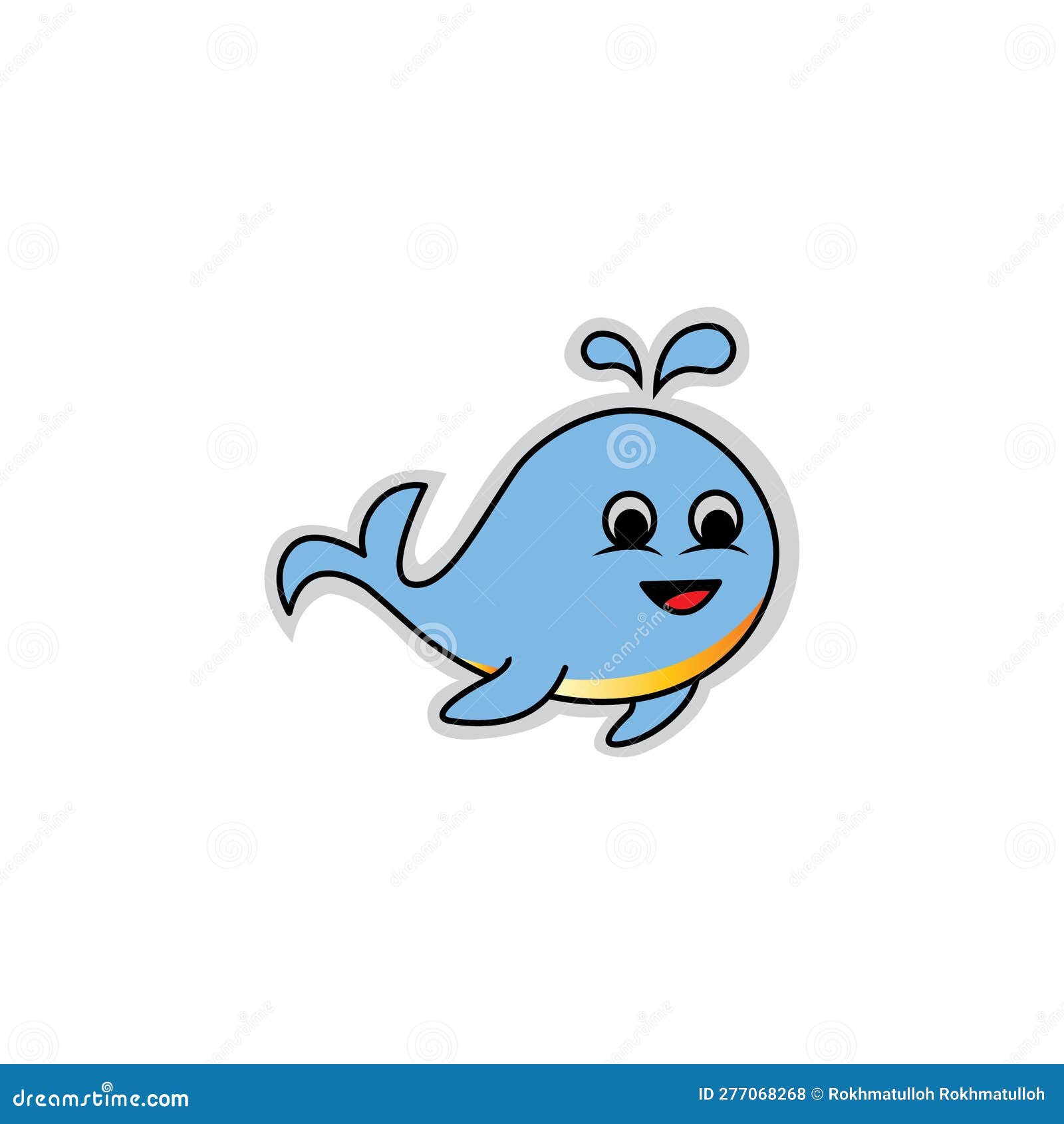 Cute Dolphin Icon Cartoon Illustration Sticker Vector Design Stock ...