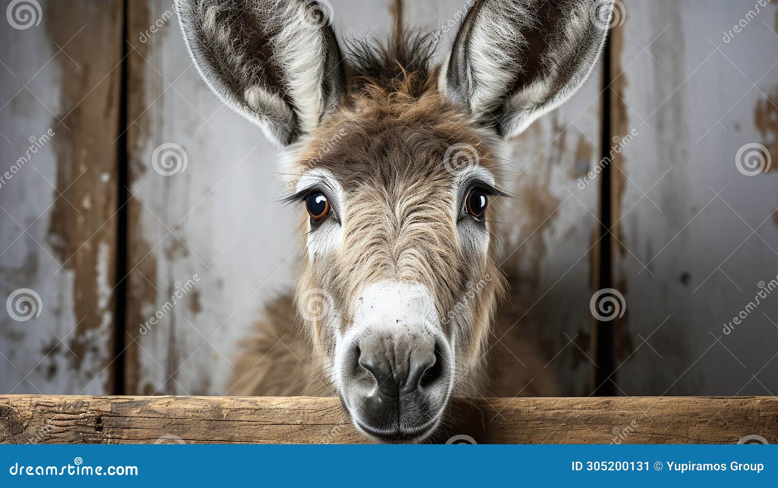 Cute Donkey and Rabbit on Farm, Surrounded by Nature Generated by AI ...