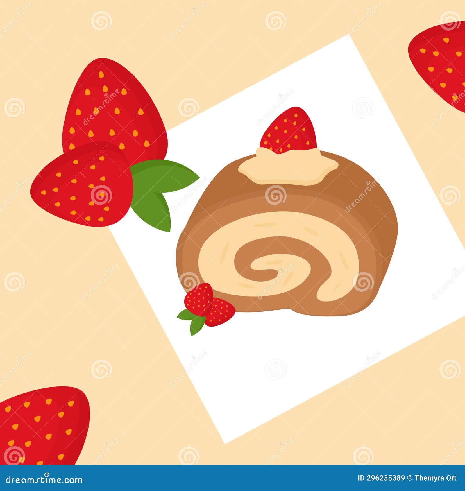 Cute Doodle Cupcake Portrait Illustration Stock Vector - Illustration ...