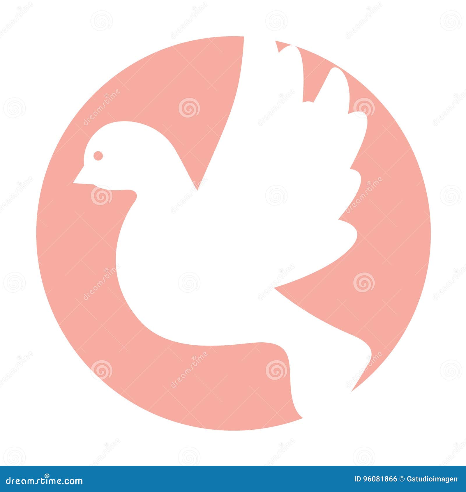 Cute dove flying icon stock vector. Illustration of spiritual - 96081866