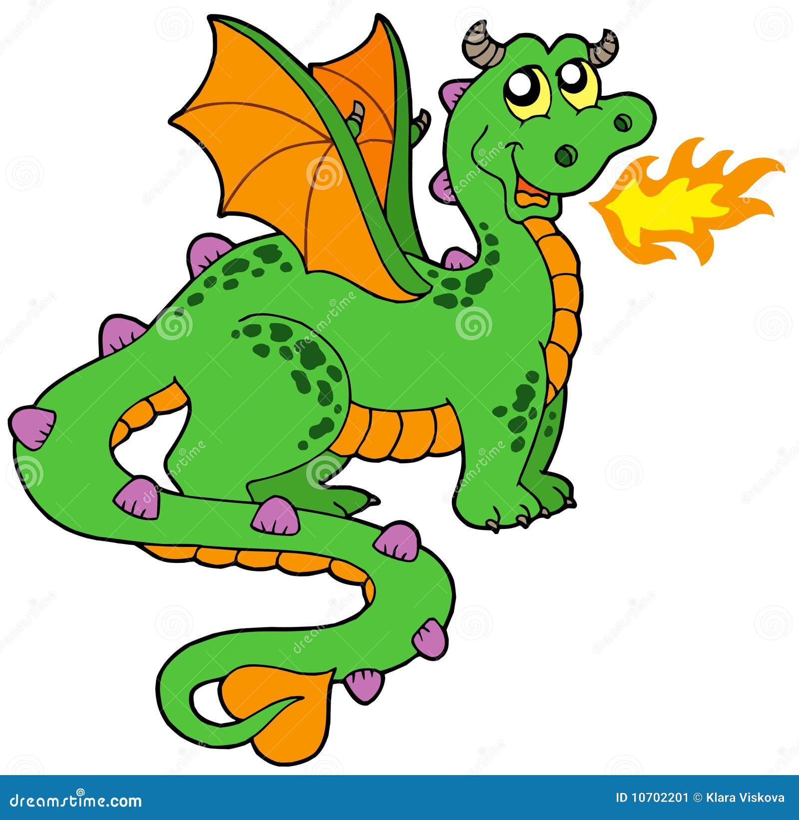 Cute Dragon Long Tail Stock Illustrations – 170 Cute Dragon Long Tail ...