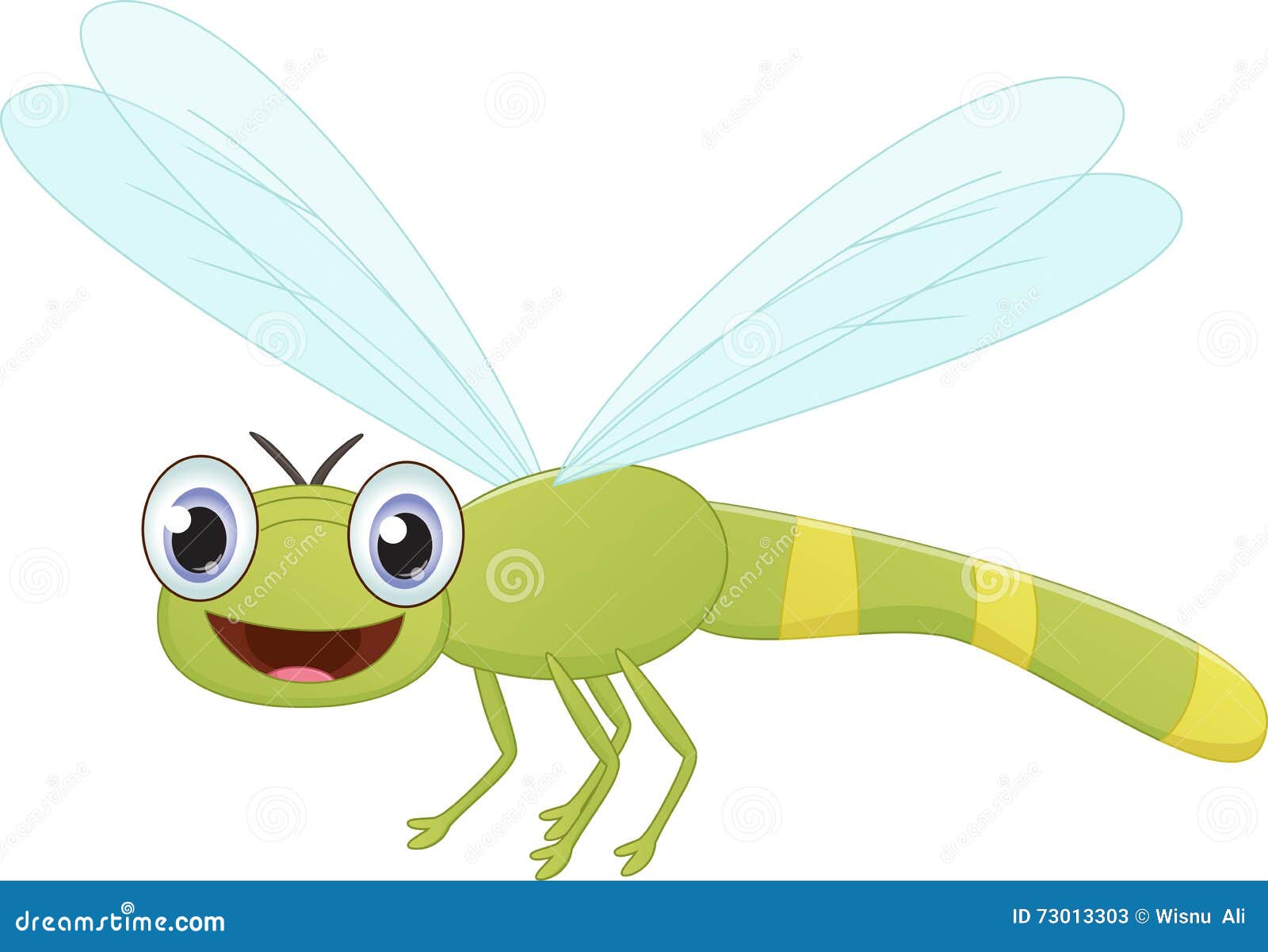Cute dragonfly cartoon stock vector. Illustration of summer - 73013303