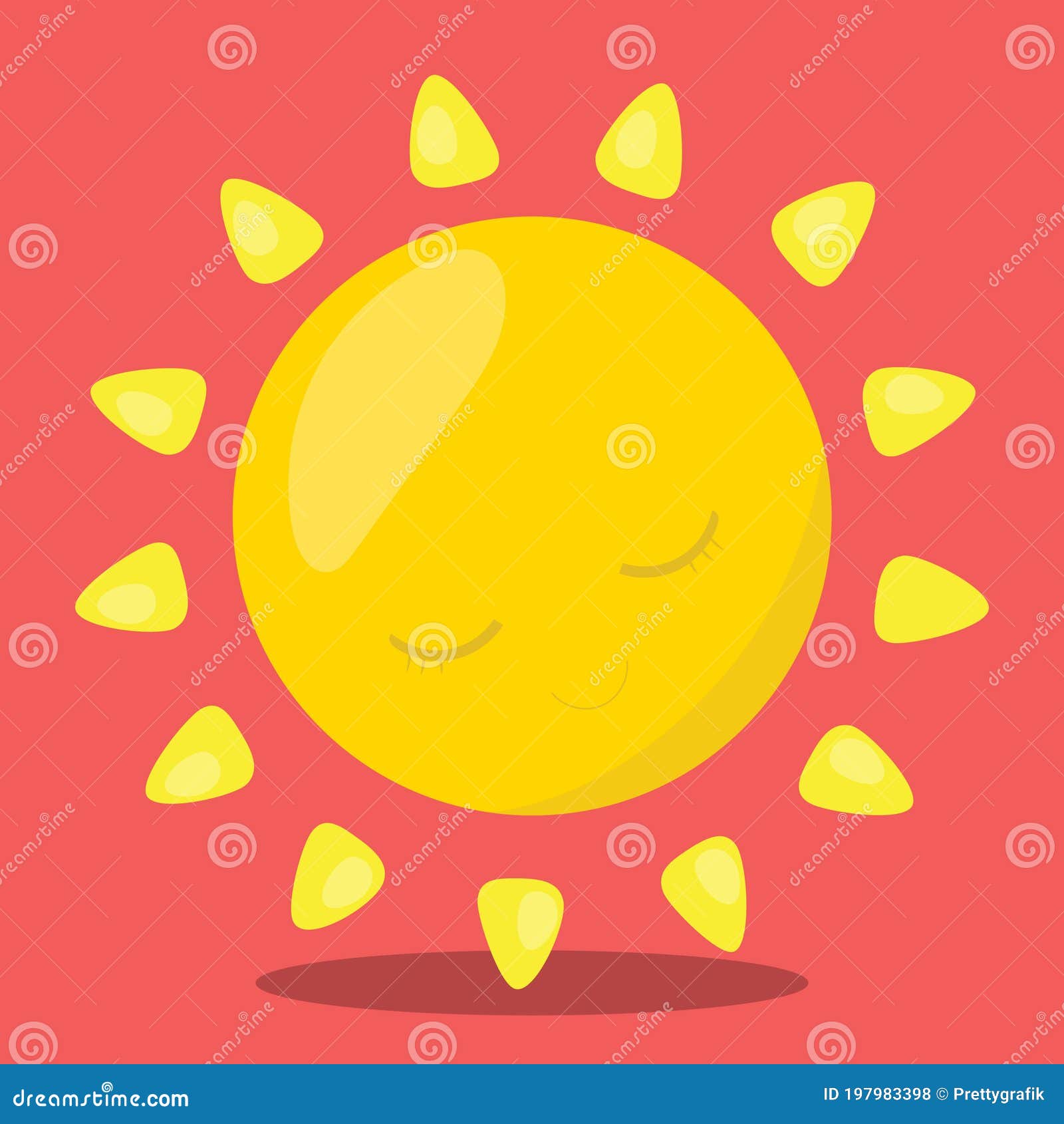 CUTE DRAGONS SUN 07 stock vector. Illustration of graphic - 197983398