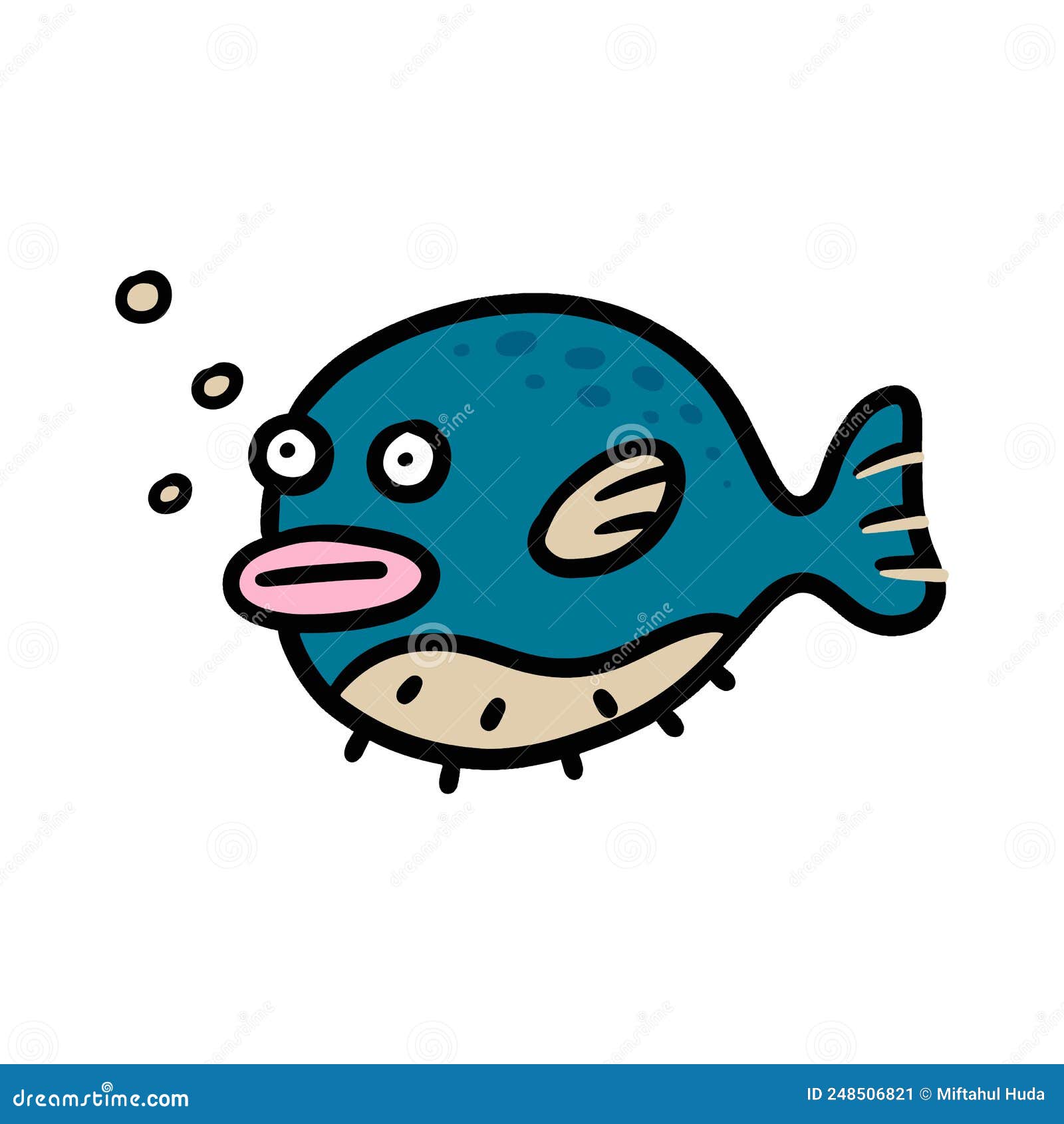 Mackerel Hand Drawn. Simple and Cute Illustrations in Vector Design ...