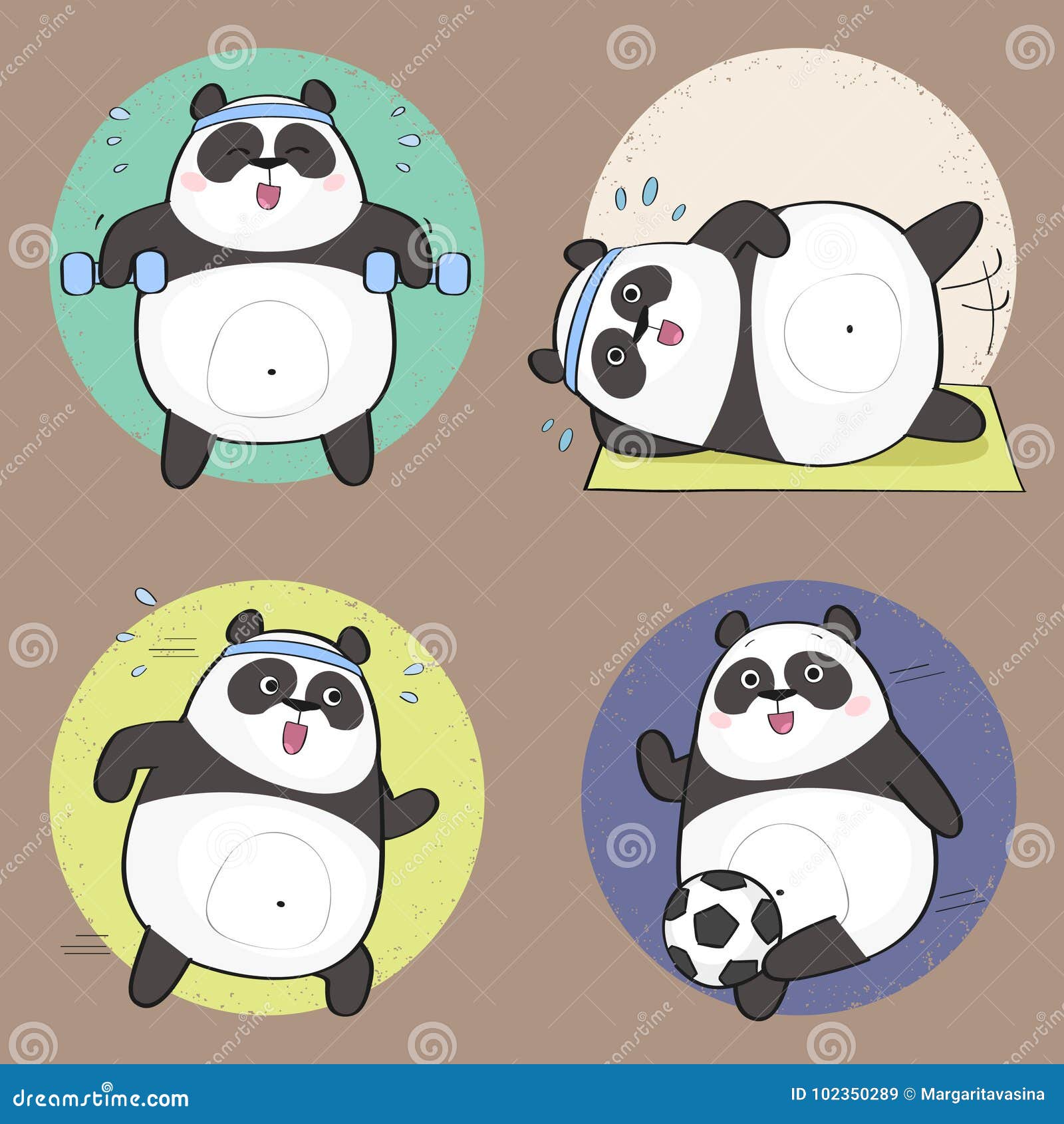 Cute draw hand panda иллюстрация вектора. иллюстрации насчитывающей ...