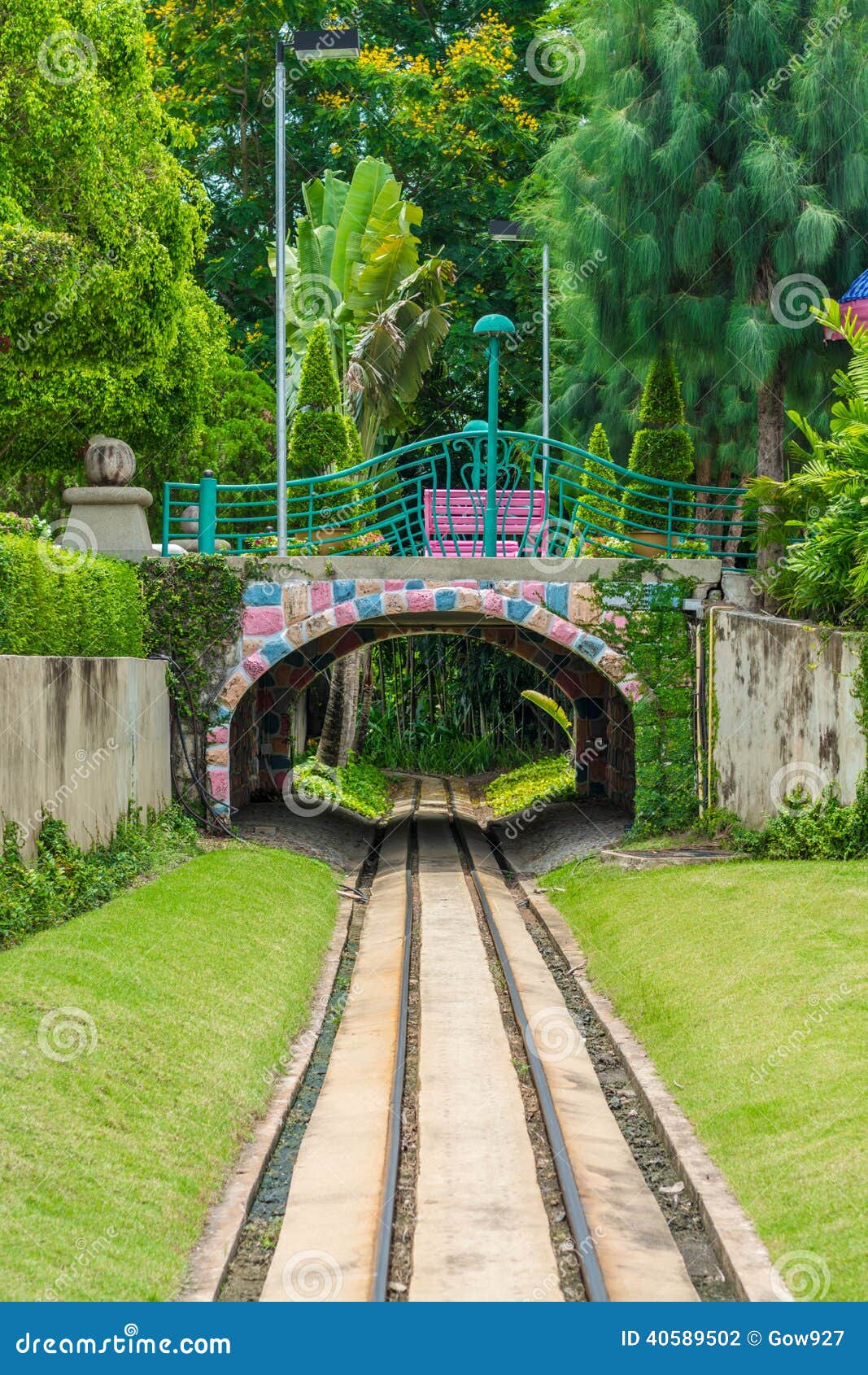 Cute Dreamy Railway Tunnel Path Under the Bridge Stock Photo - Image of ...