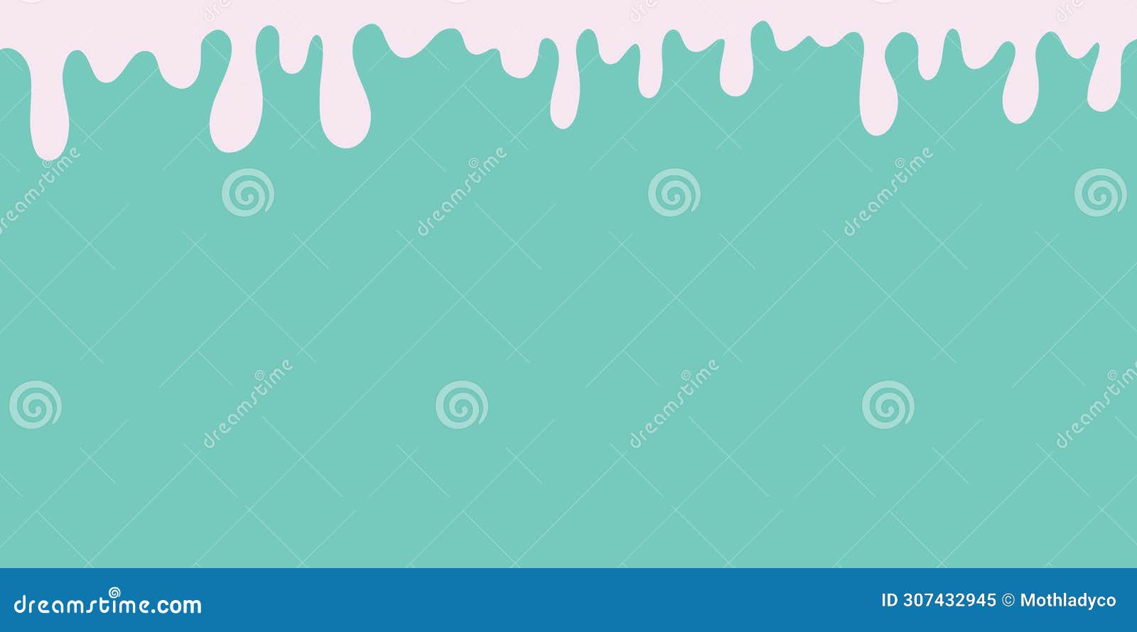 Cute Drip Liquid Background, Vector Border, Dripping Glaze or Paint ...