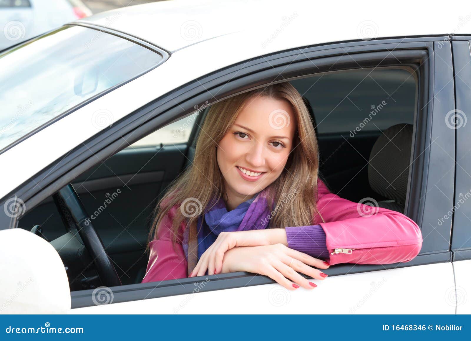 Cute driver stock photo. Image of cute, pretty, happy - 16468346