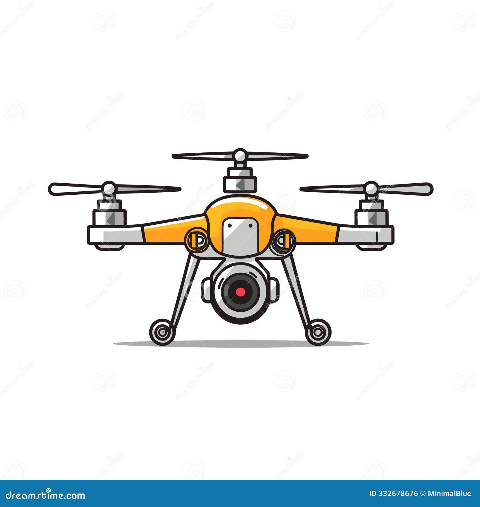 Cute Drone On Wheels Navigating Server Room, Realistic Technology ...