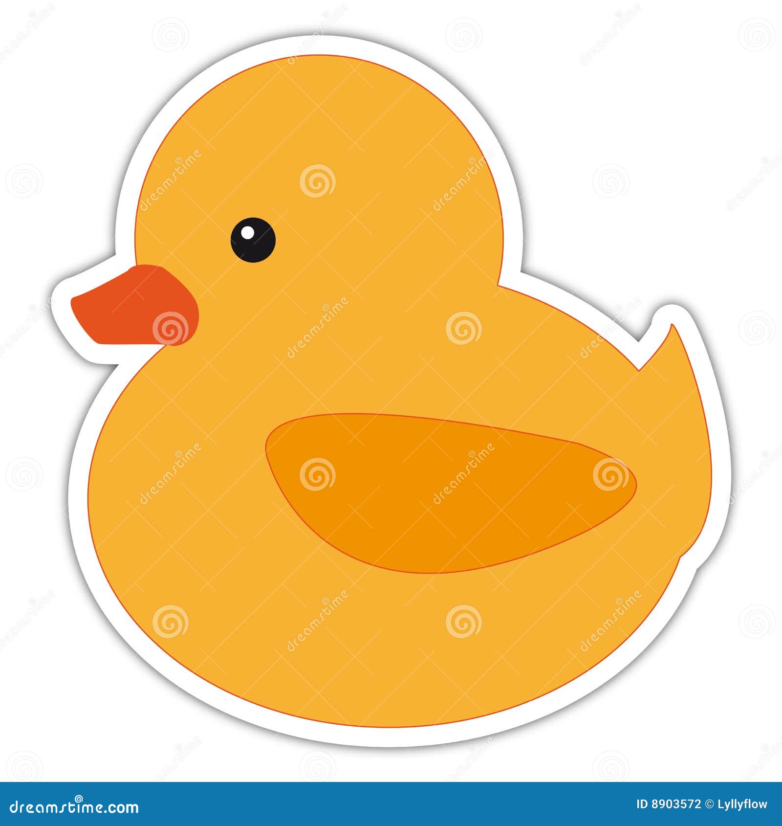 Cute duck stock vector. Illustration of decoration, babies - 8903572