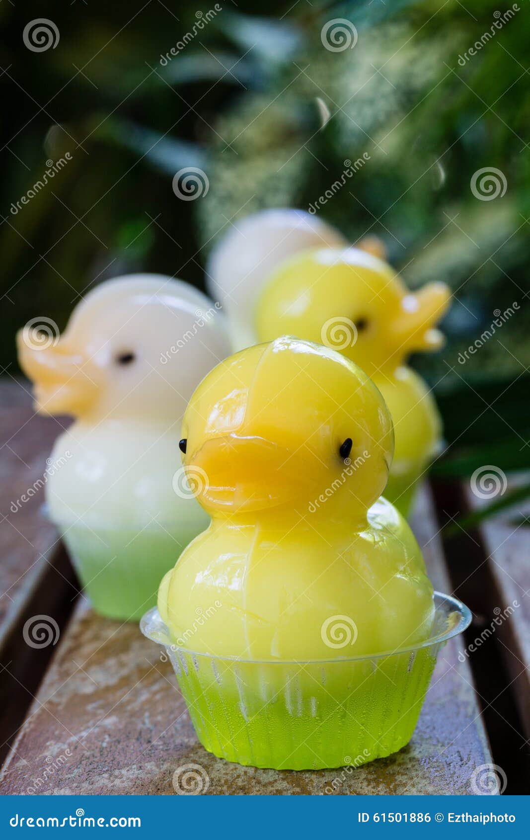 Cute duck jelly dessert stock photo. Image of yellow - 61501886