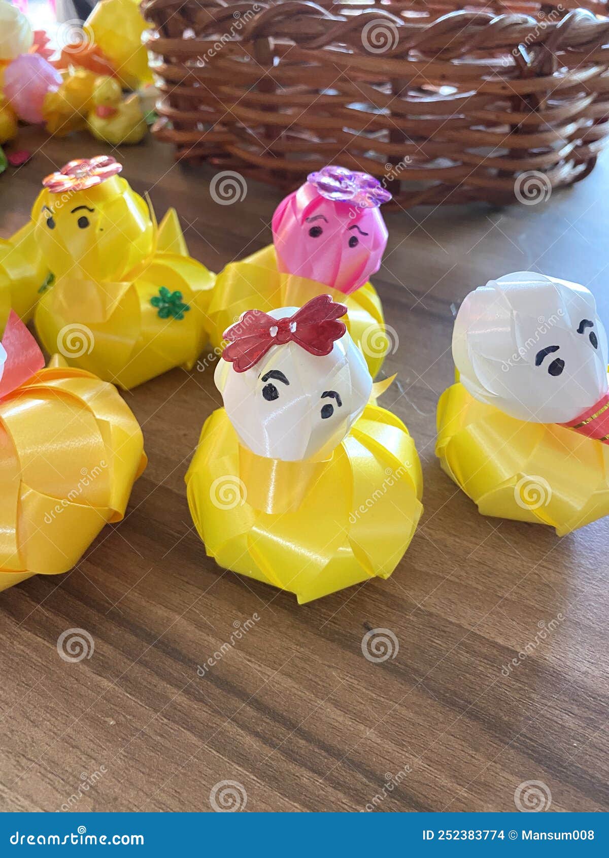 Cute duck ribbon stock photo. Image of duck, animal - 252383774