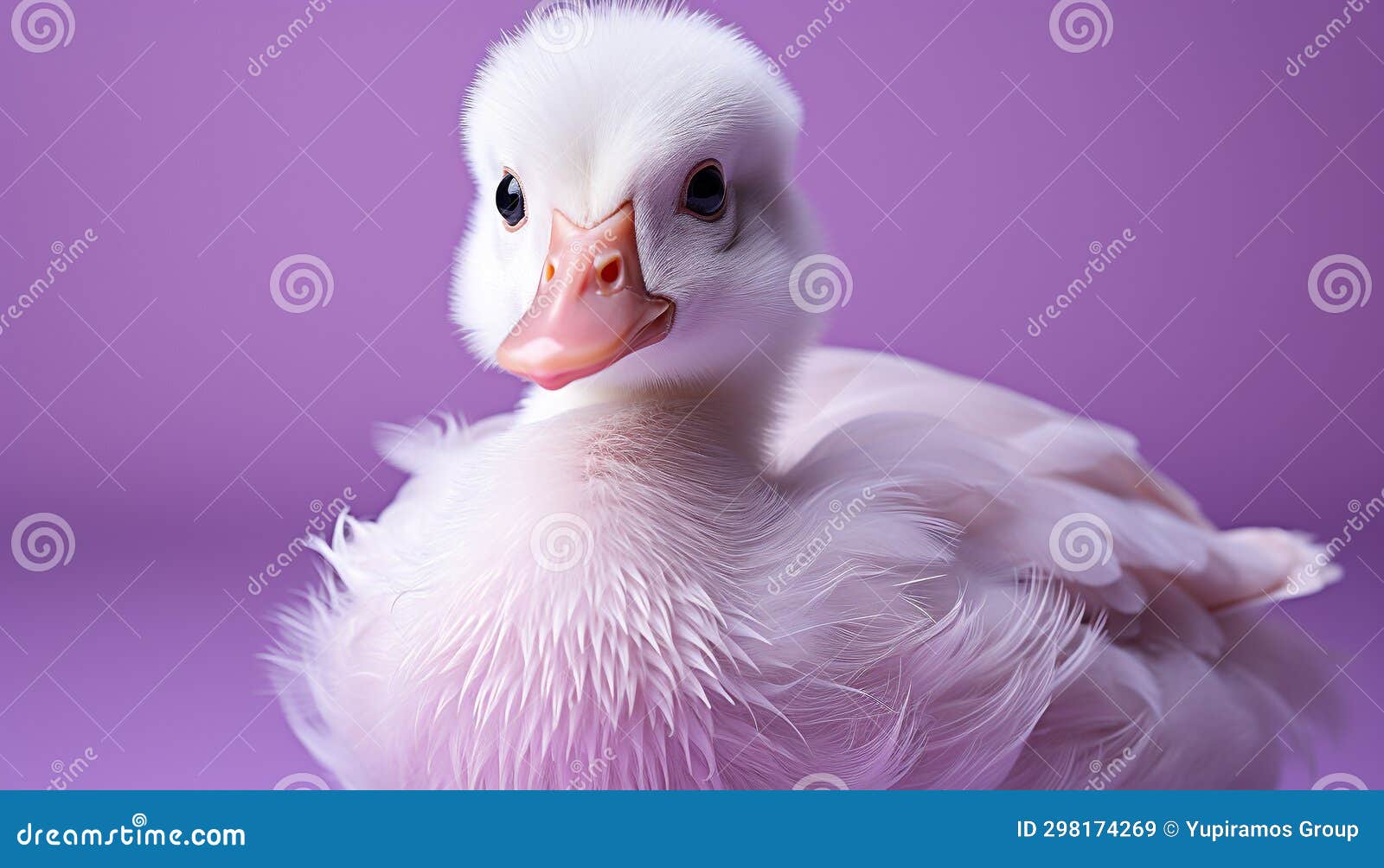 Cute Duckling with Fluffy Feathers Looking at Camera in Nature ...