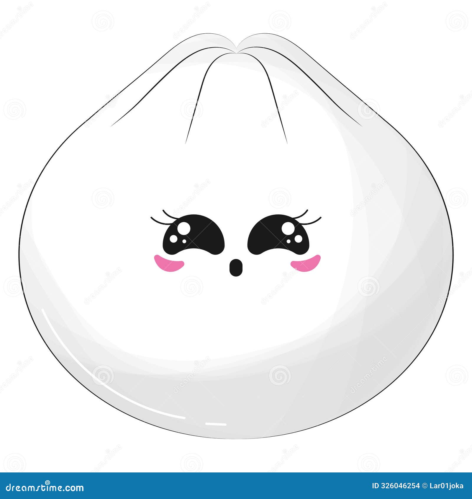 Cute Dumpling Character Cartoon Vector Stock Illustration ...