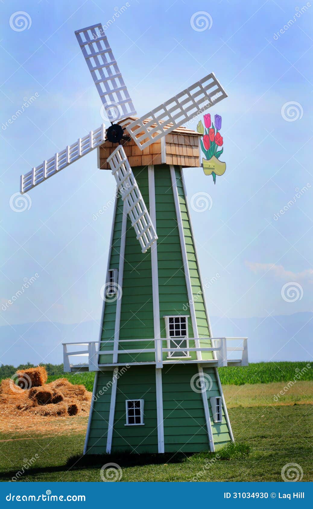 Cute Dutch Windmill stock photo. Image of agriculture - 31034930