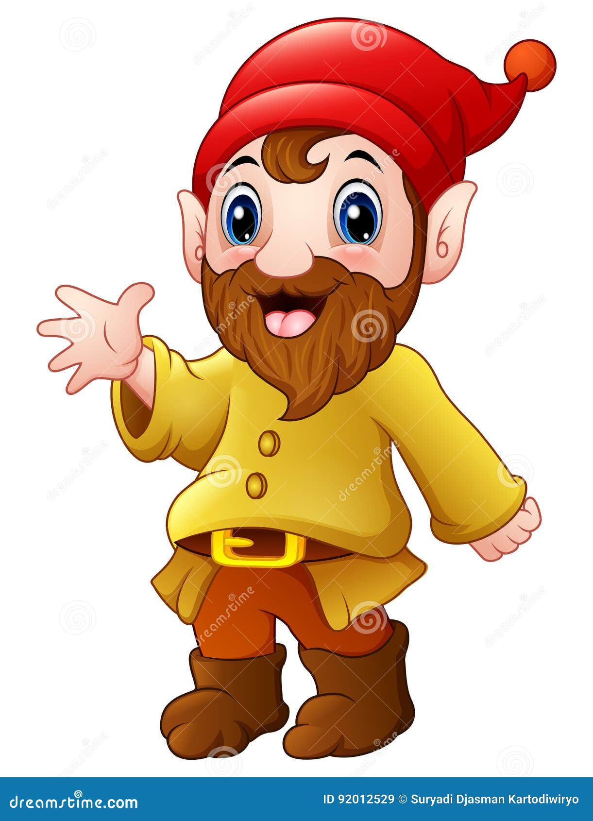 Dwarf Cartoon Character Pirate With A Cigar In His Mouth Vector ...