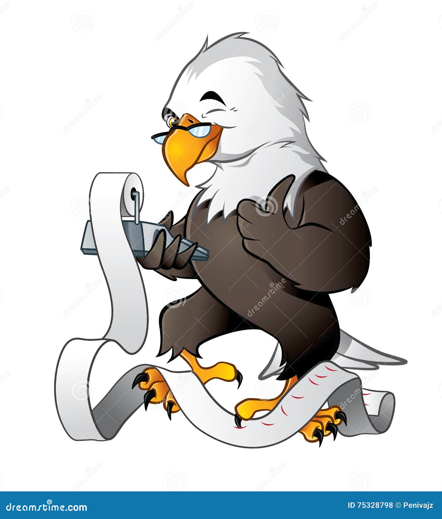 Bookkeeper Vector Illustration | CartoonDealer.com #11447986