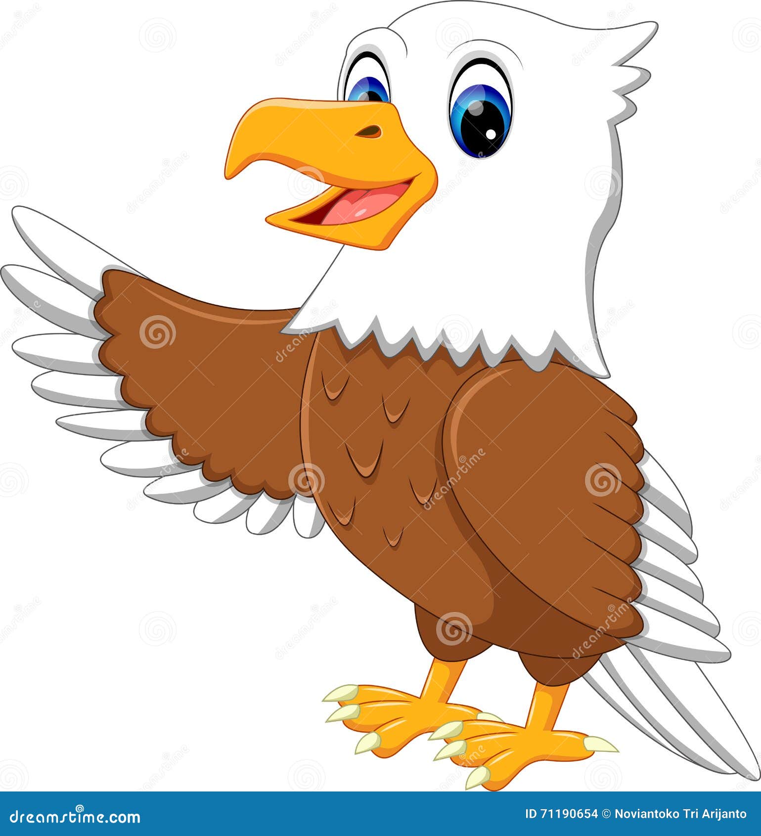 Cute Eagle Cartoon Character | CartoonDealer.com #83758993