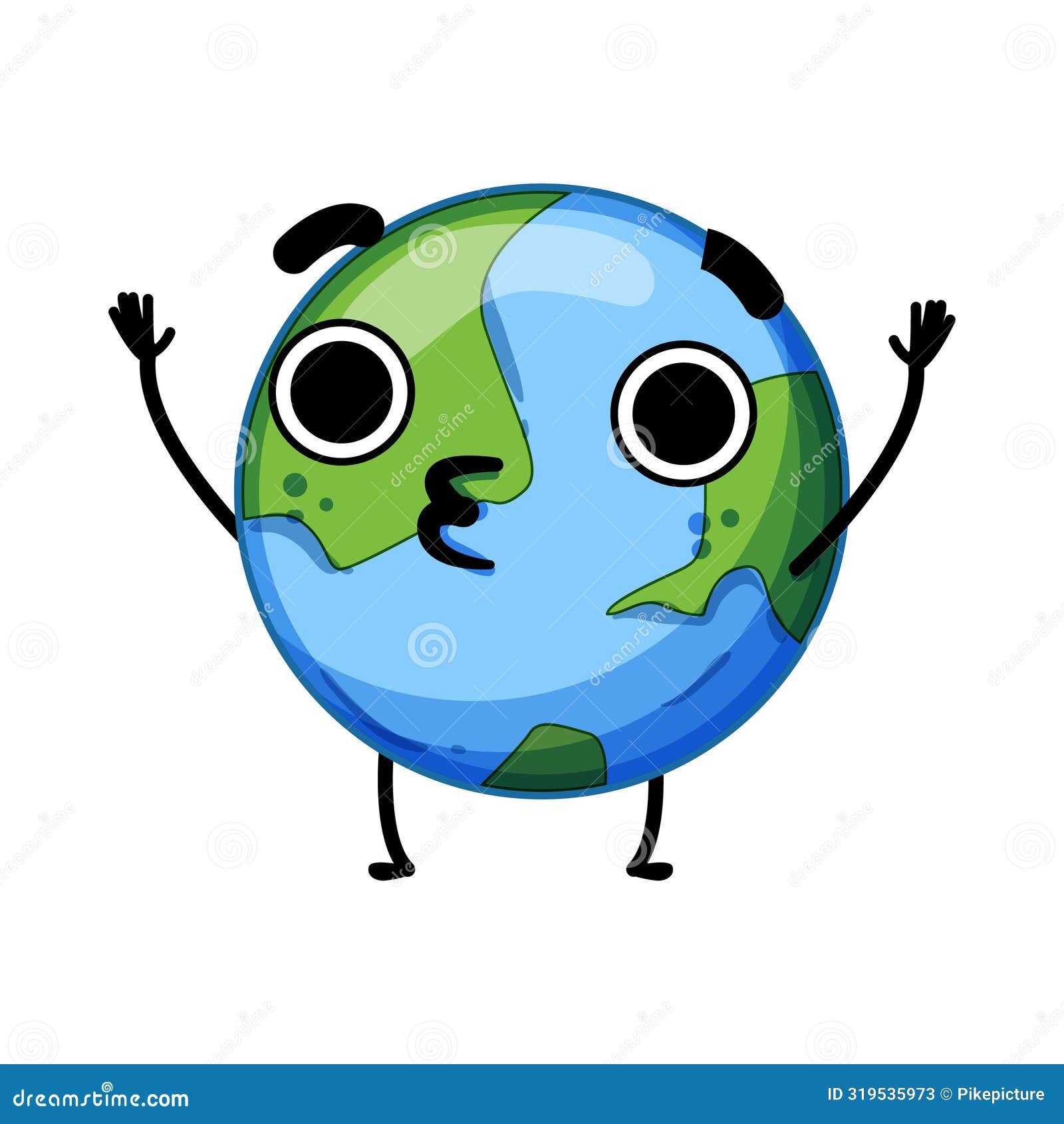 Cute Earth Character Waving Hand Cartoon Mascot Globe Personage Save ... Cute Earth Character Waving Hand Cartoon Mascot Globe Personage Save ...