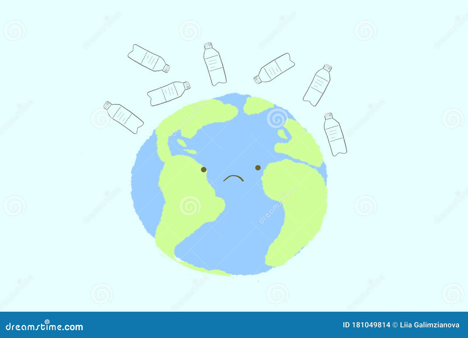 Cute Earth Planet Character Stock Illustration - Illustration of ...