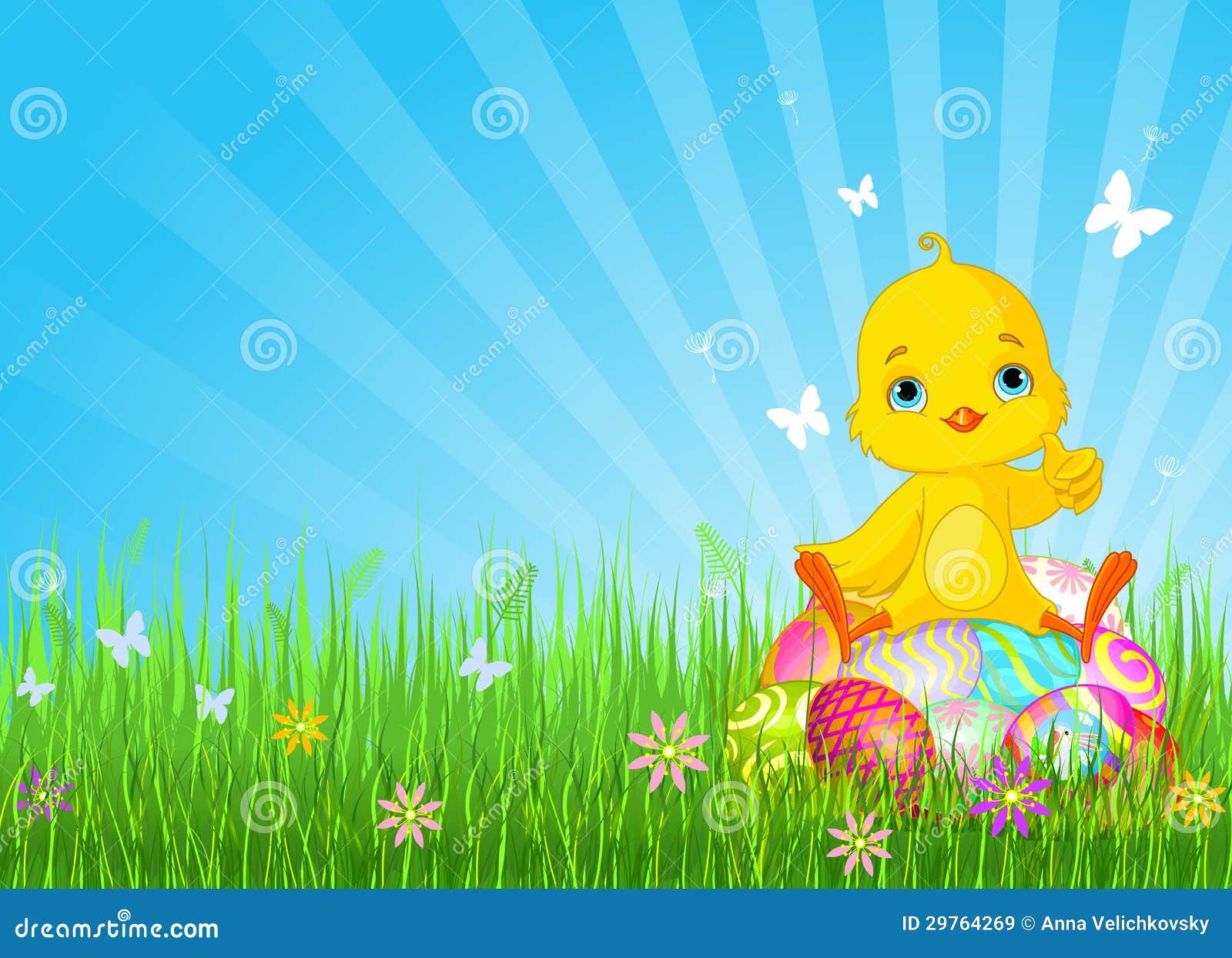 Cute Easter Chicks Eggs