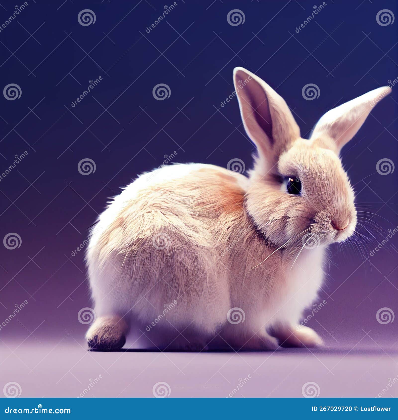 Cute Easter Bunny for Children Poster Illustration. Easter Rabbit ...