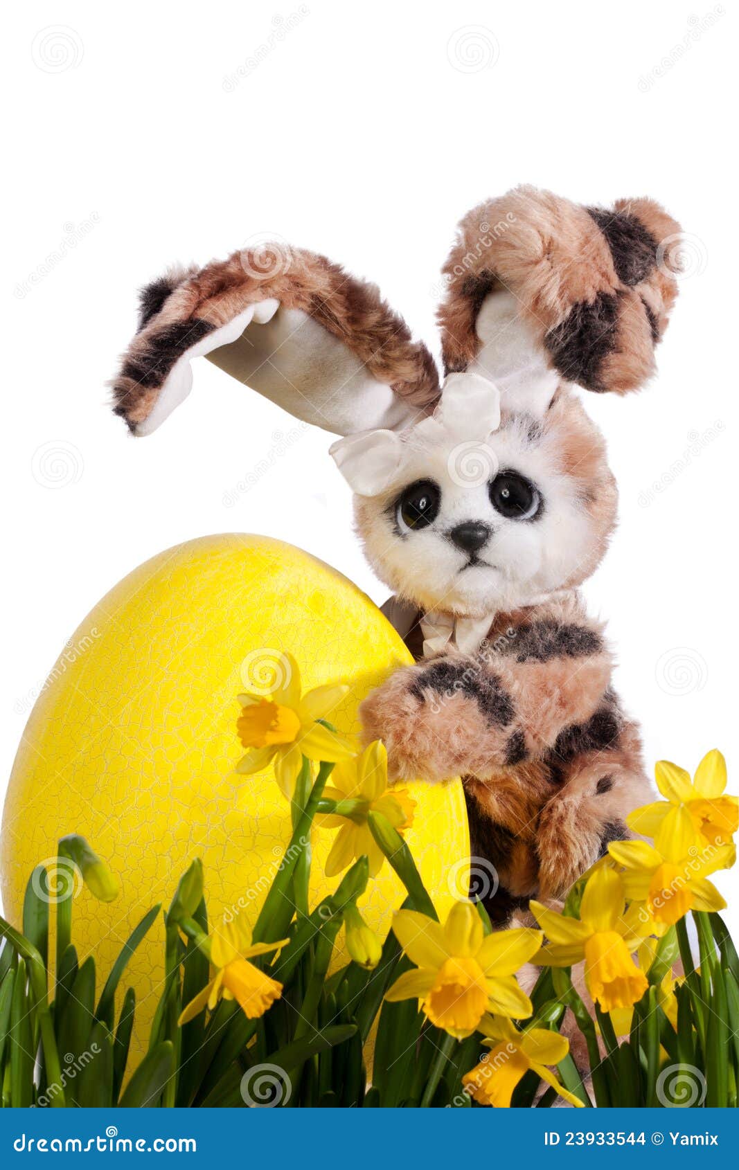 Cute Easter Bunny with Easter Egg Stock Photo - Image of characters ...