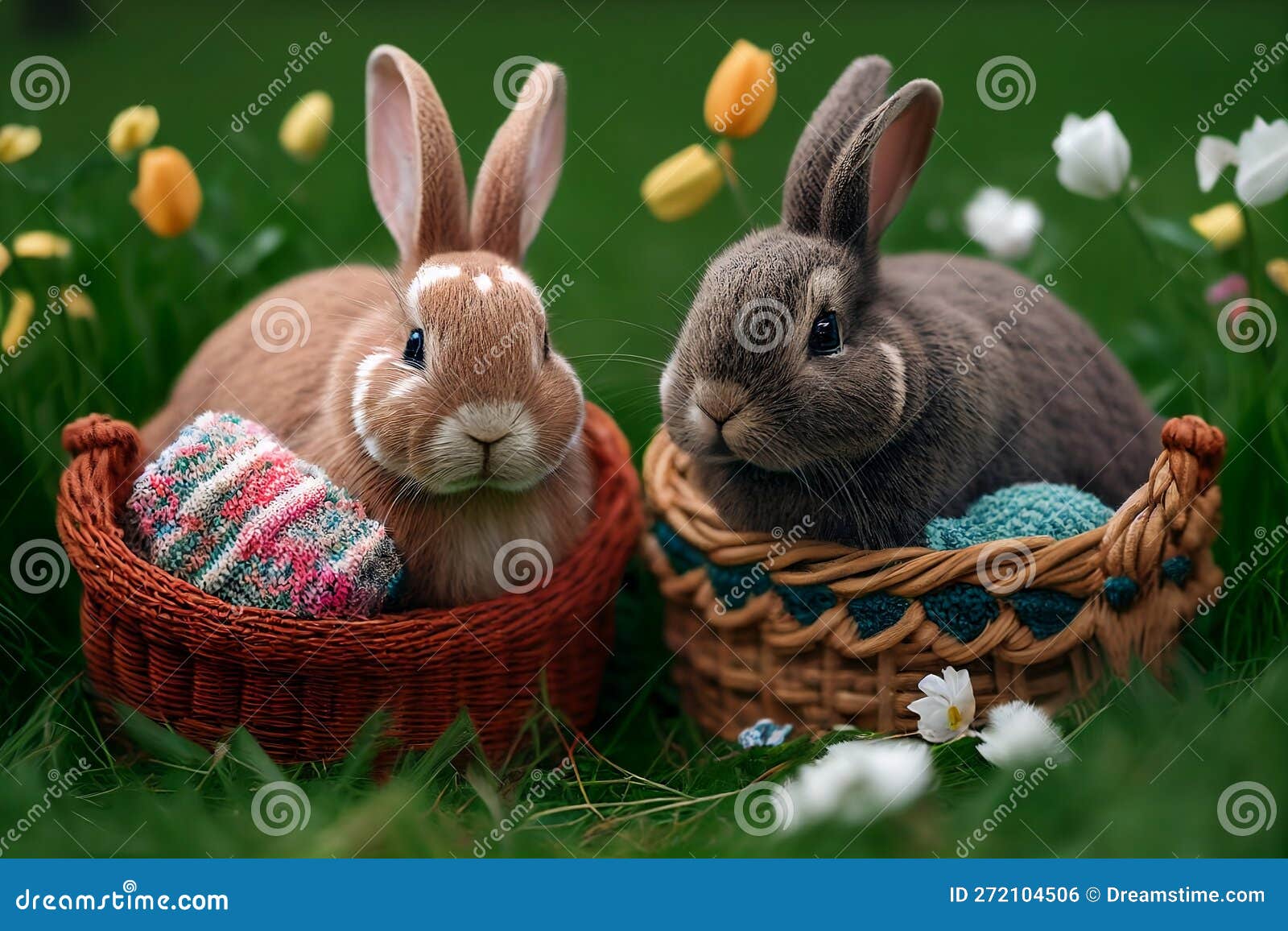 Cute easter bunny holiday stock illustration. Illustration of eggs ...