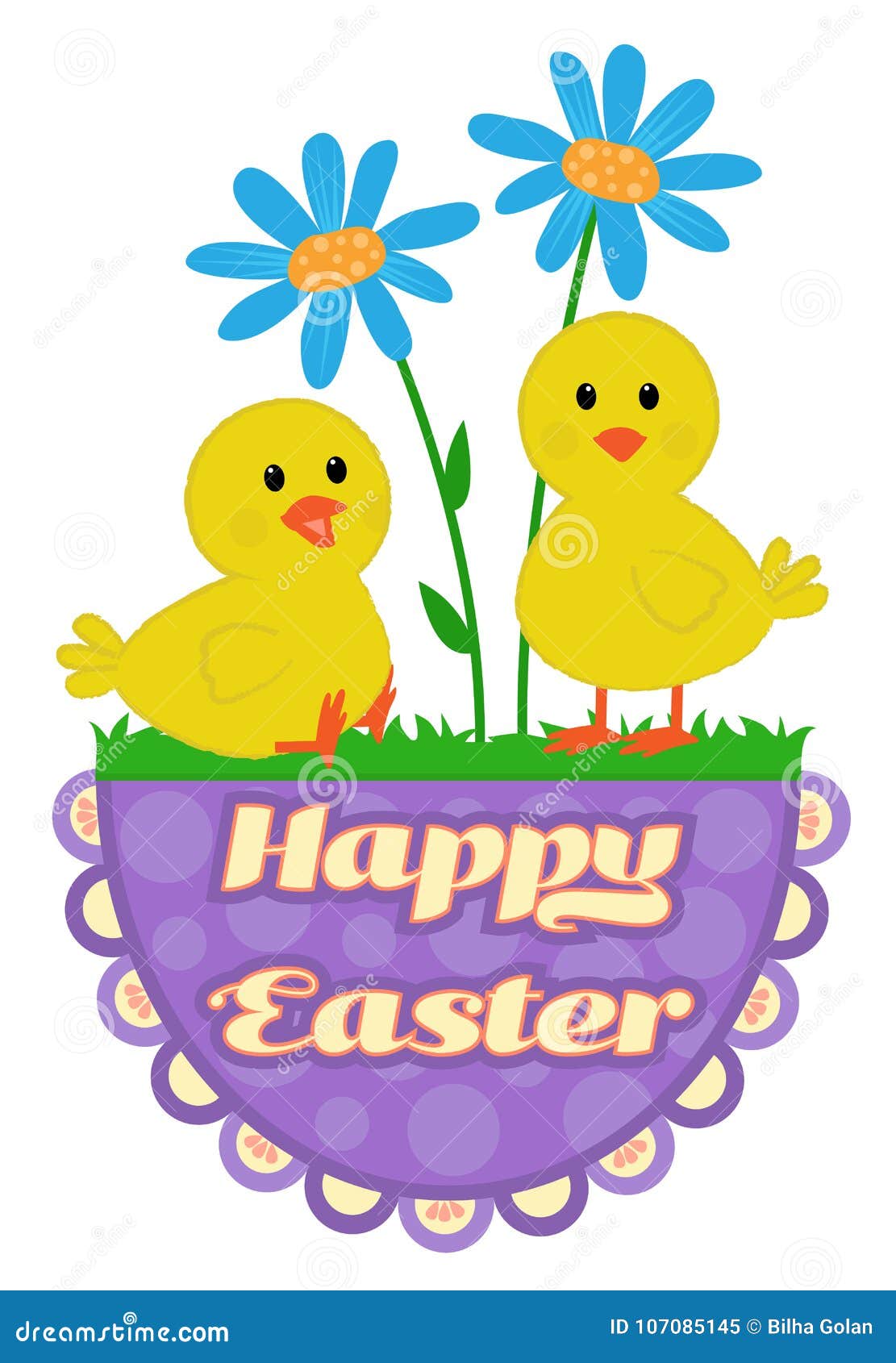 Cute Easter Chicks Design stock vector. Illustration of holiday - 107085145