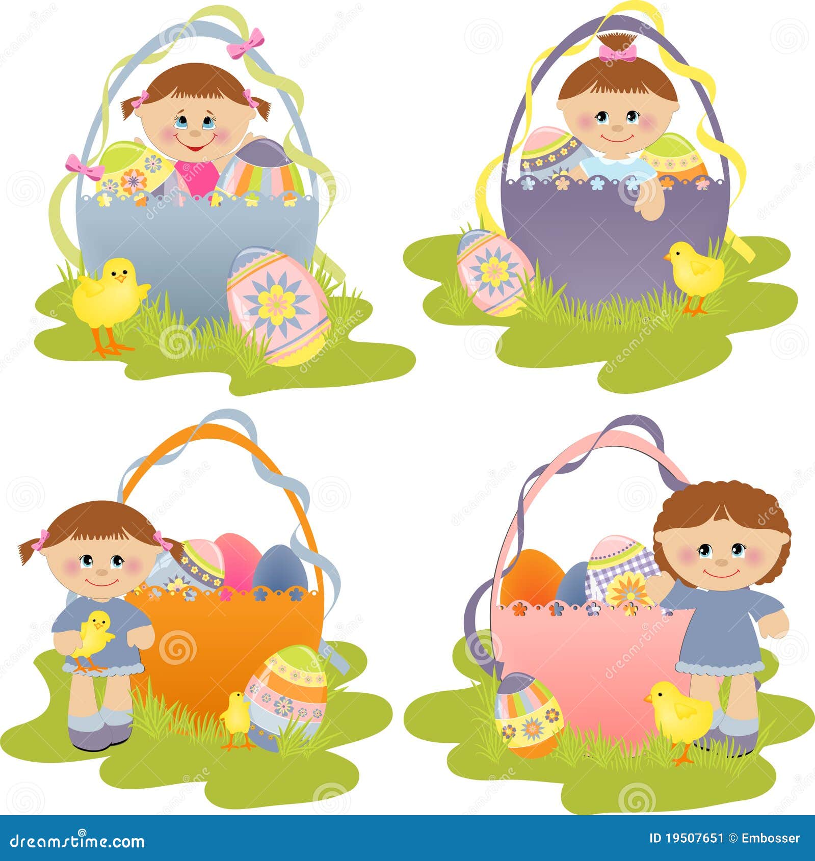 Cute easter illustration stock vector. Illustration of greetings - 19507651