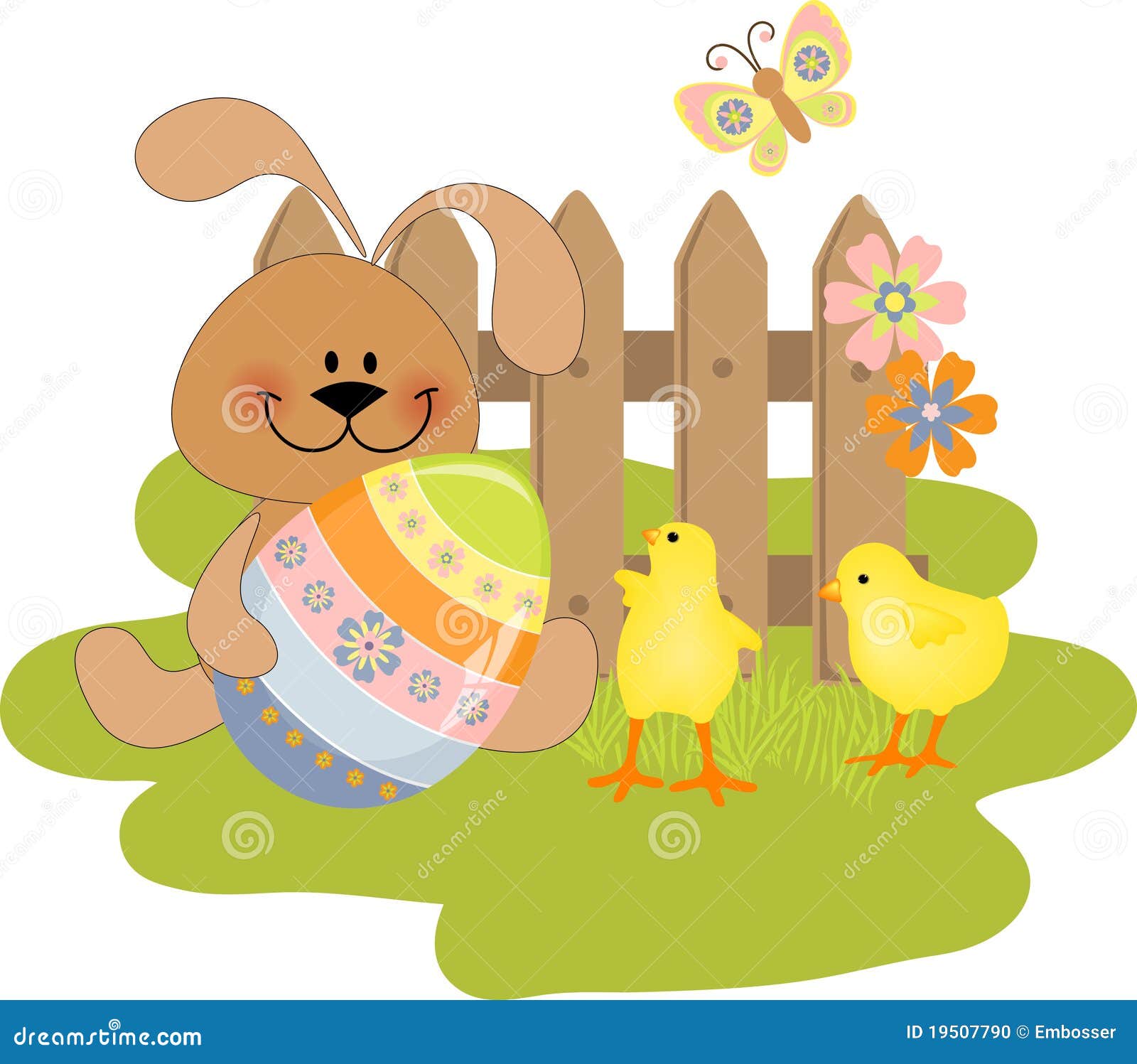 Cute Easter illustration stock vector. Illustration of cute - 19507790