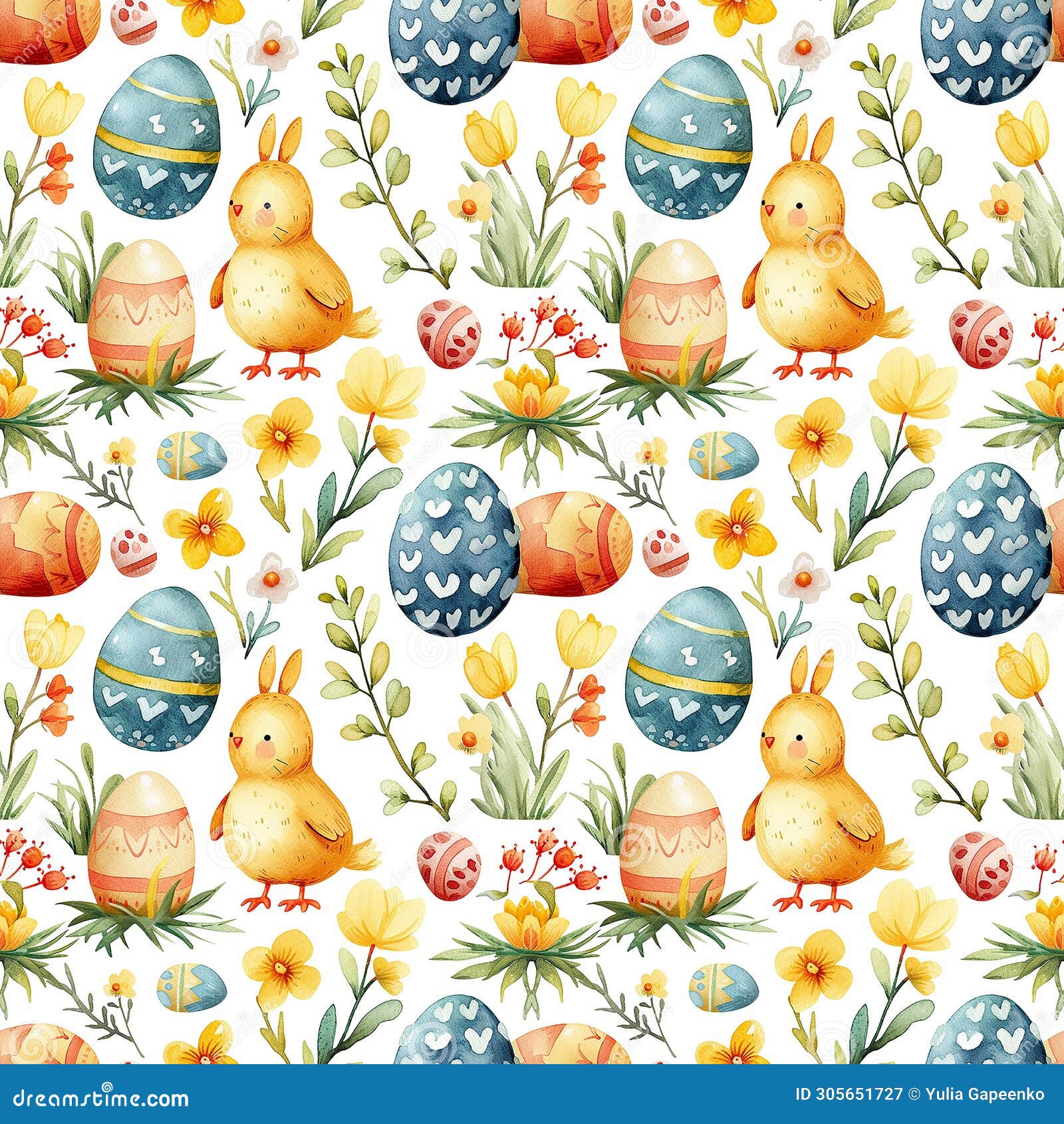Cute Easter Pattern Background, Tile Stock Image - Image of wallpaper ...