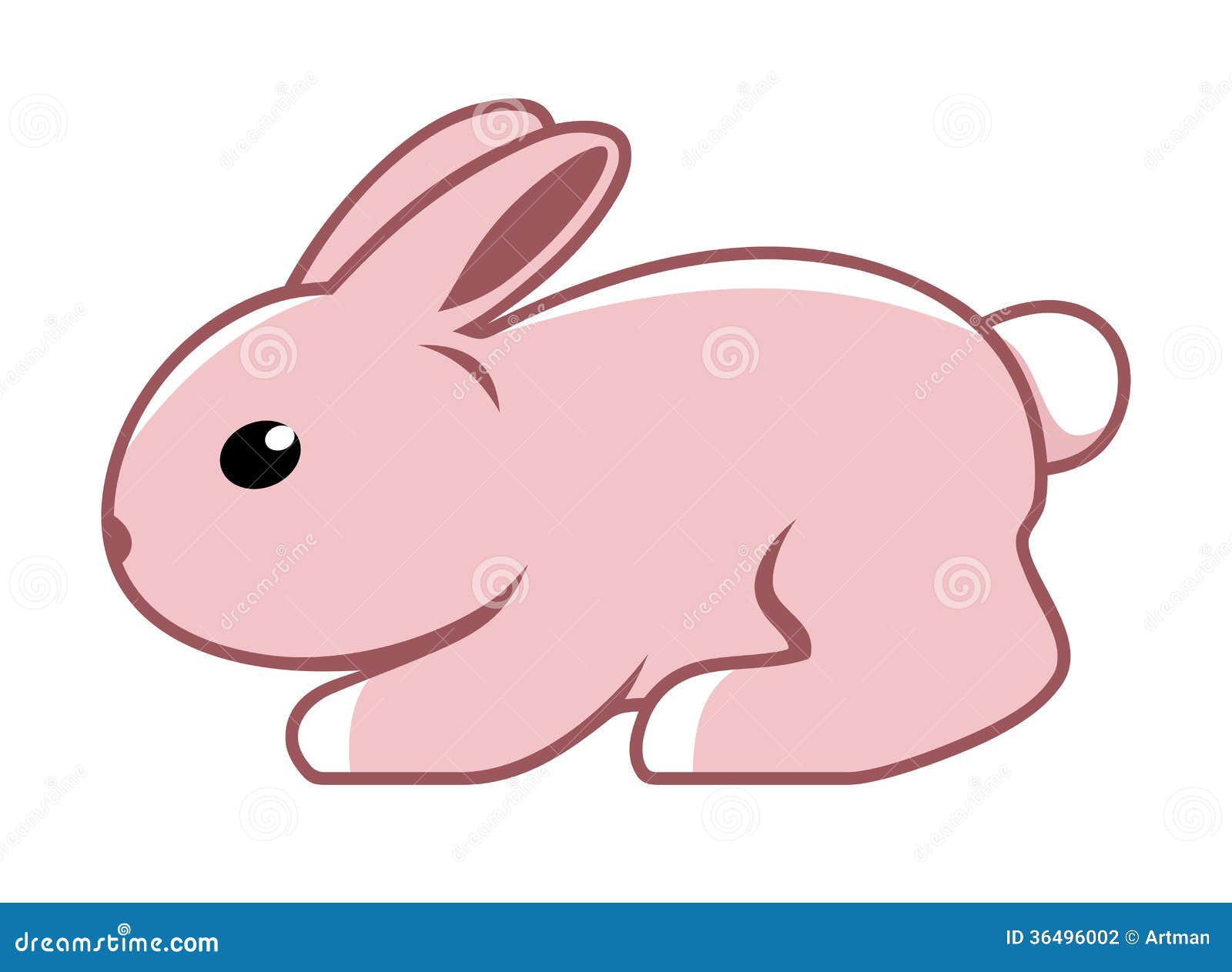 Cute Easter Rabbit stock vector. Illustration of bunny - 36496002