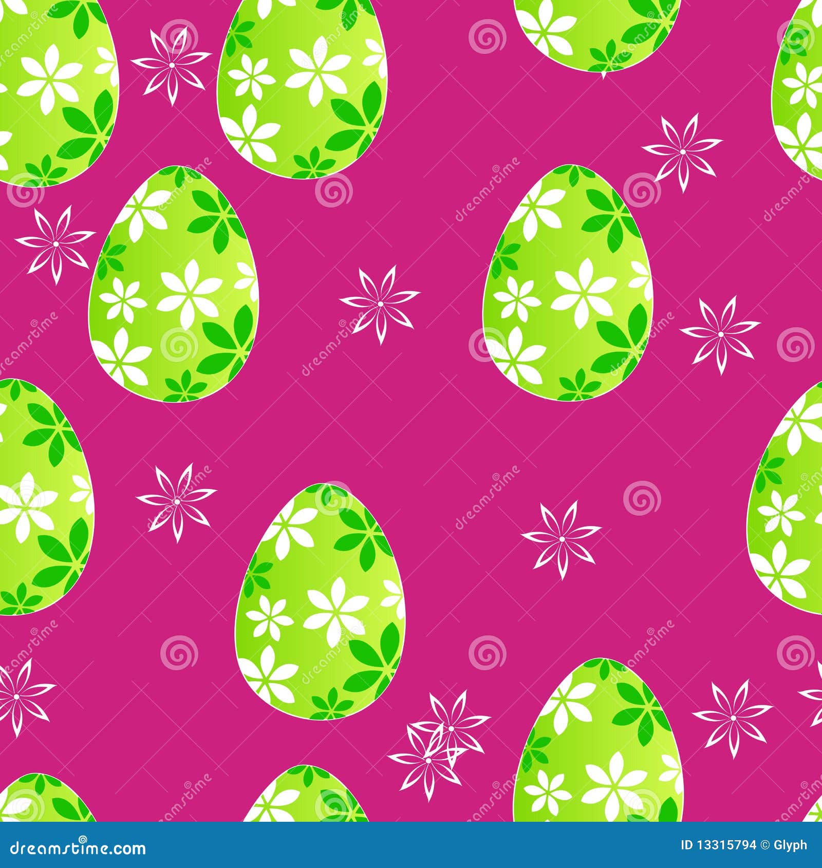 Cute Easter Seamless Pattern Stock Vector - Illustration of love ...