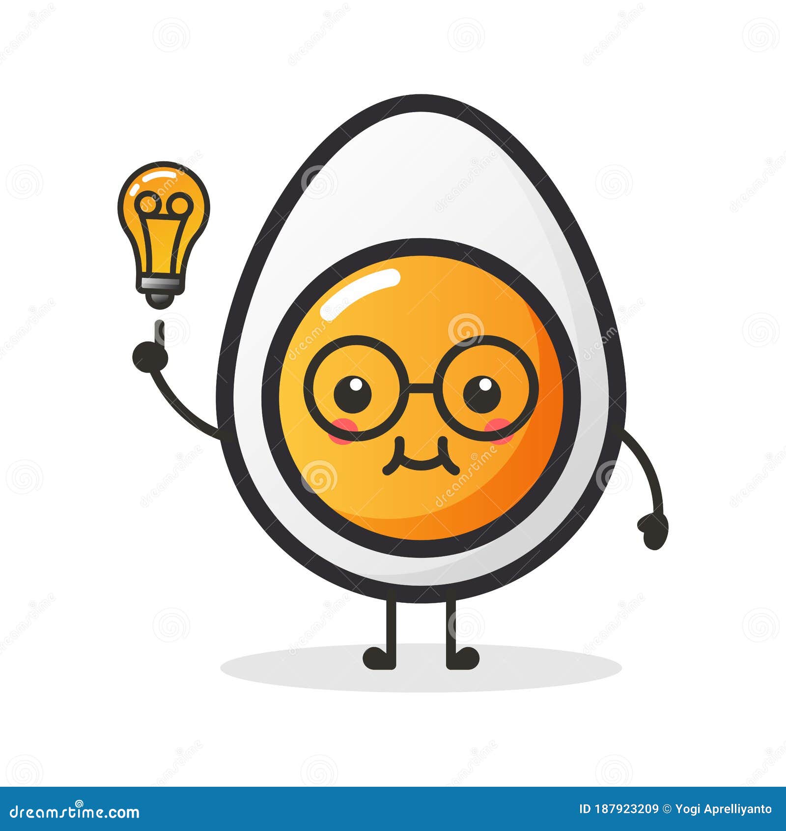 Cute Egg Character for Illustration or Mascot Stock Vector ...