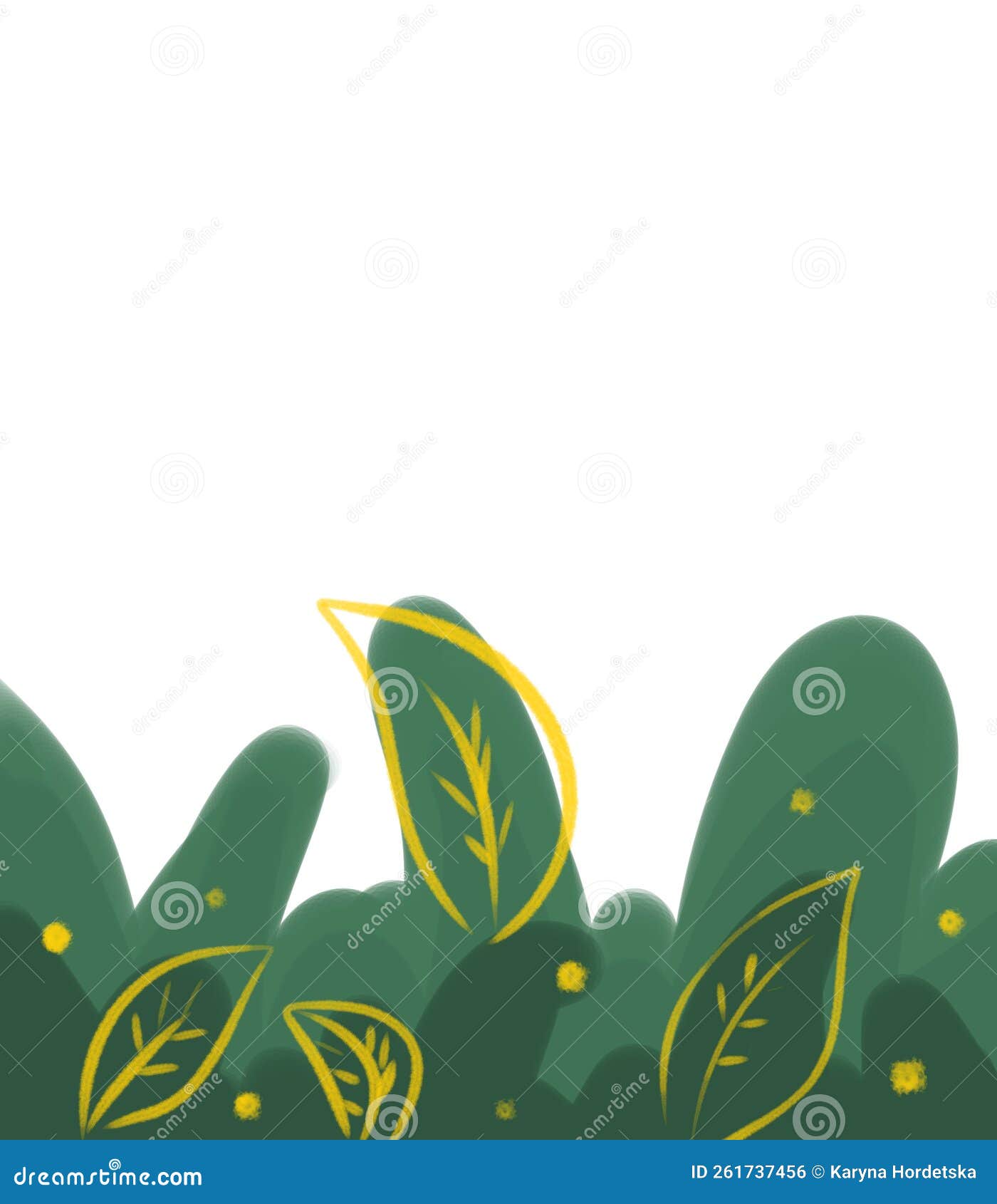 Background Border with Leaves Illustration Stock Illustration ...