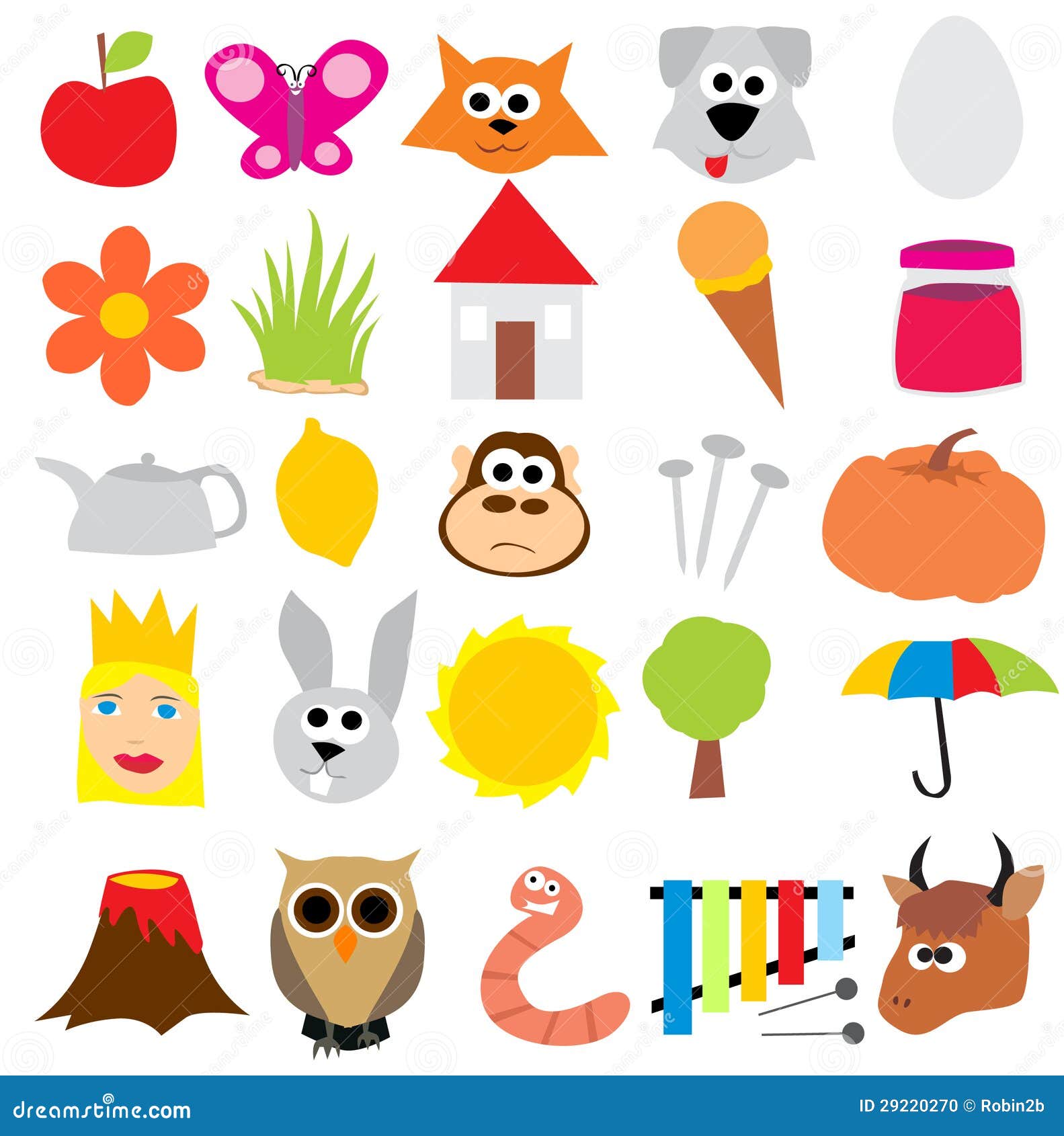 Cute elements stock vector. Illustration of album, floral - 29220270