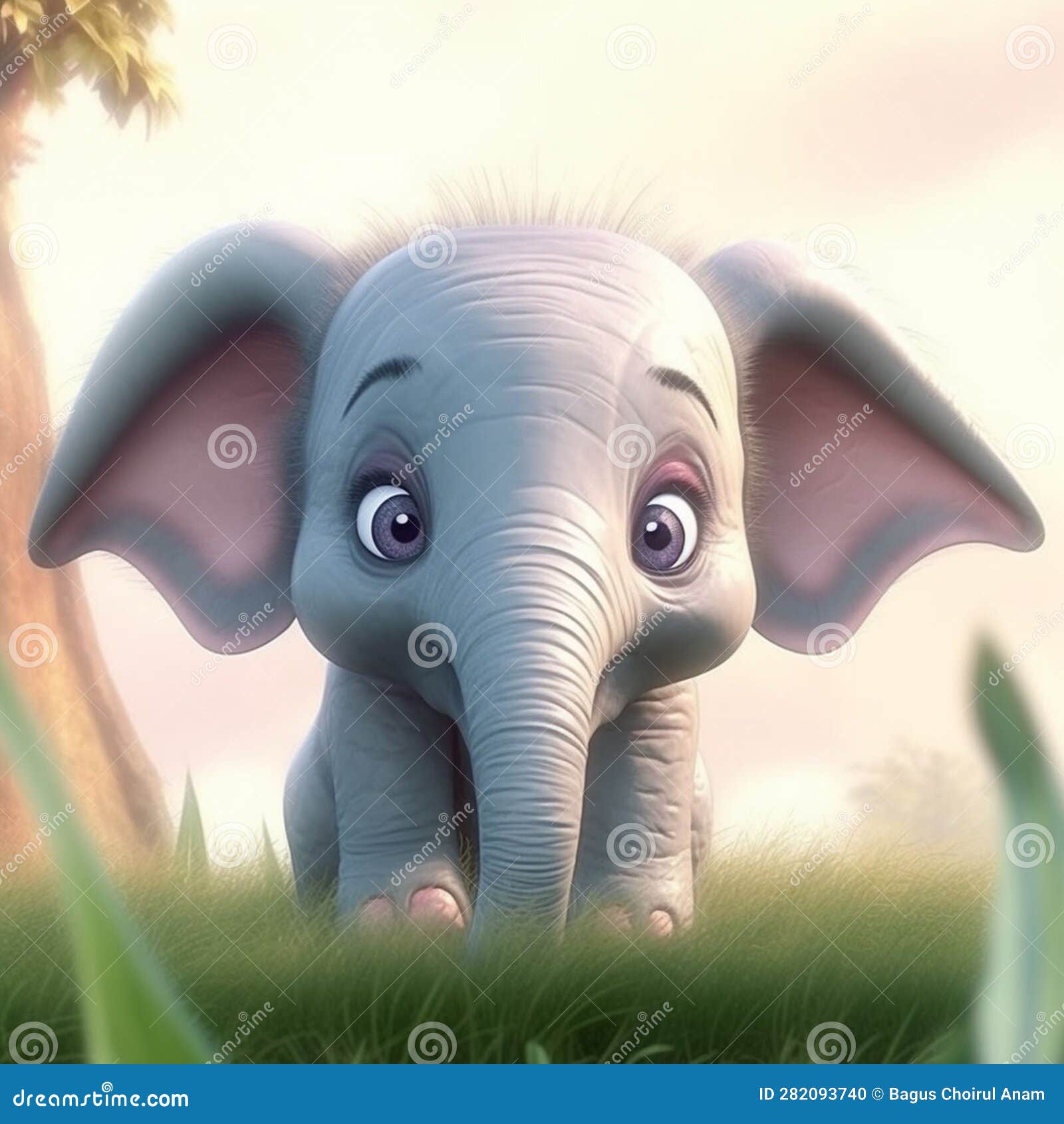 Cute Elephant Animation stock illustration. Illustration of animation ...