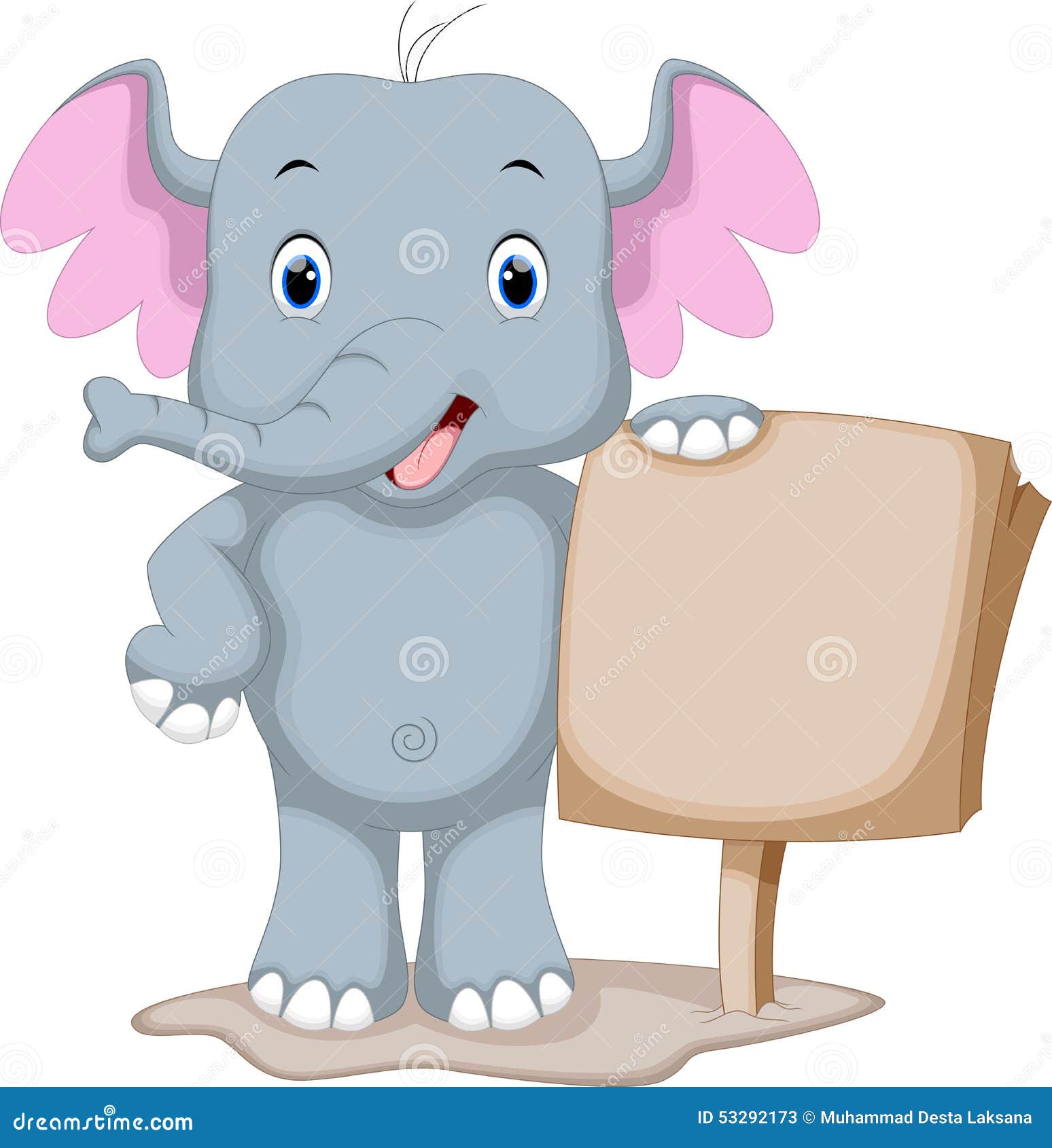 Cute Elephant cartoon stock illustration. Illustration of drawing ...