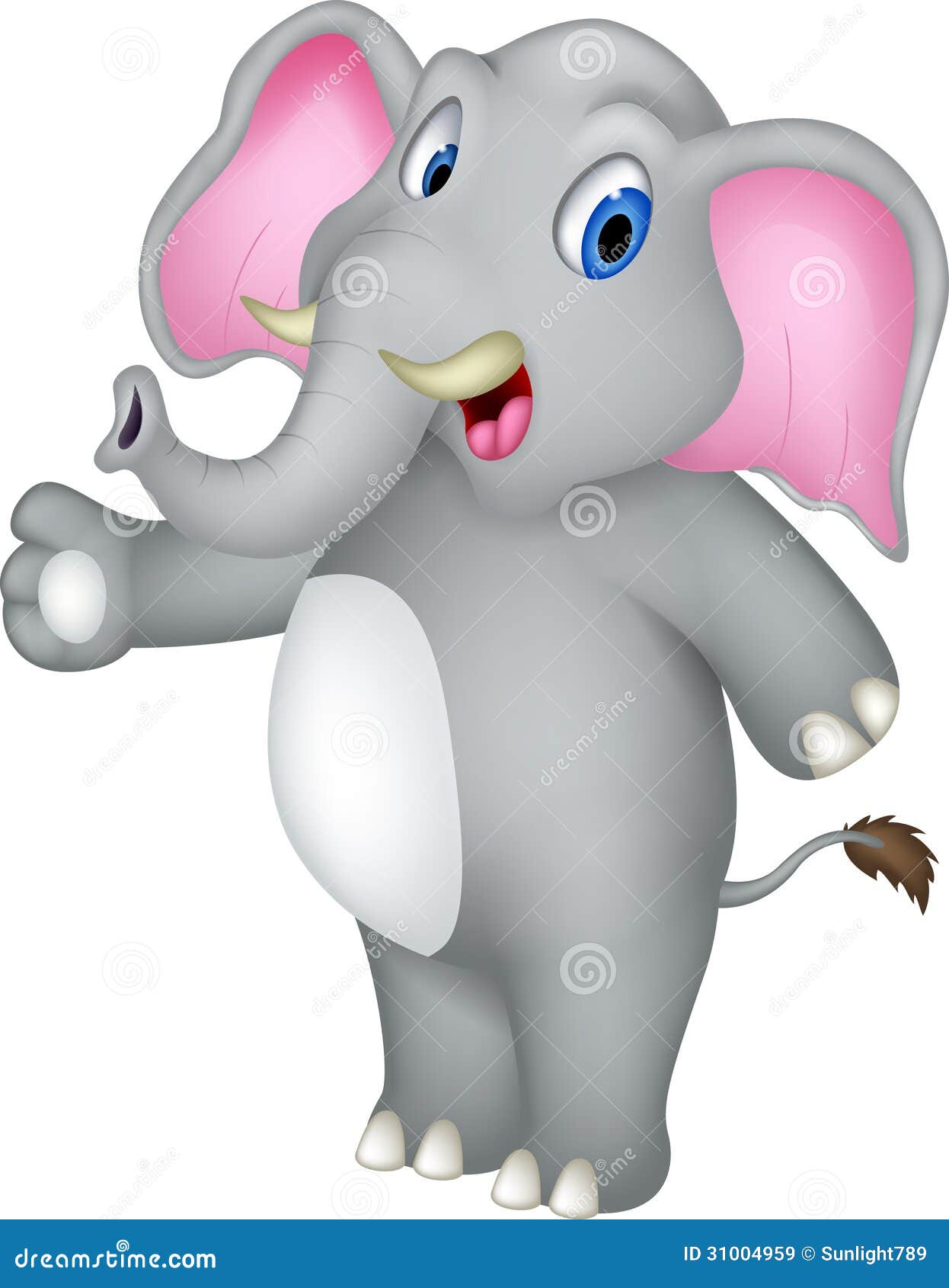 Cute elephant cartoon stock illustration. Illustration of child - 31004959